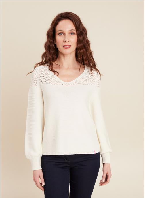 Bréal Gilets courts - MIGIFANNY (Blanc) - Vêtements chez Sarenza (856343)