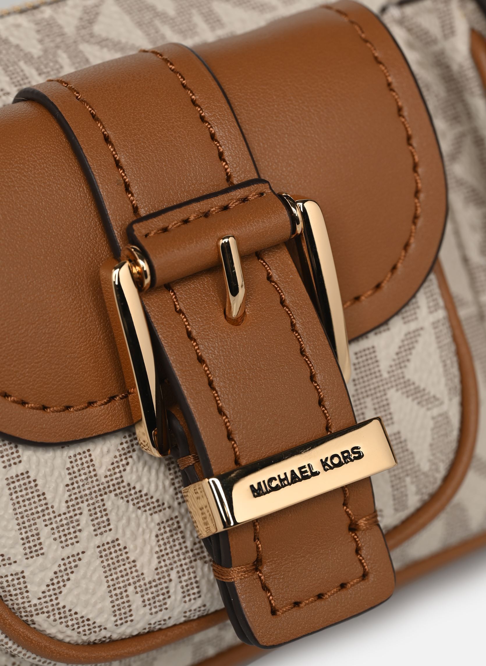 Michael Michael Kors Sac à main - Zoe Sm Conv Pouchette (Beige) - Sacs à main chez Sarenza (852341)