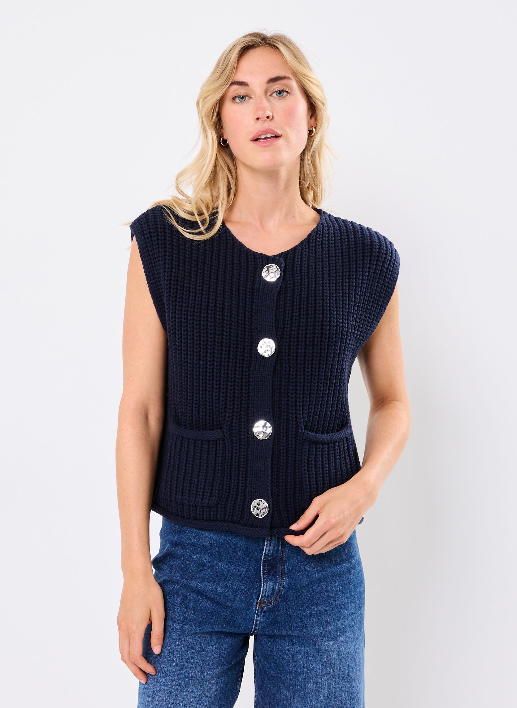 MADE BY Gilets Gilet sans manches - KNIGHT femme bleu | Sarenza Belgique