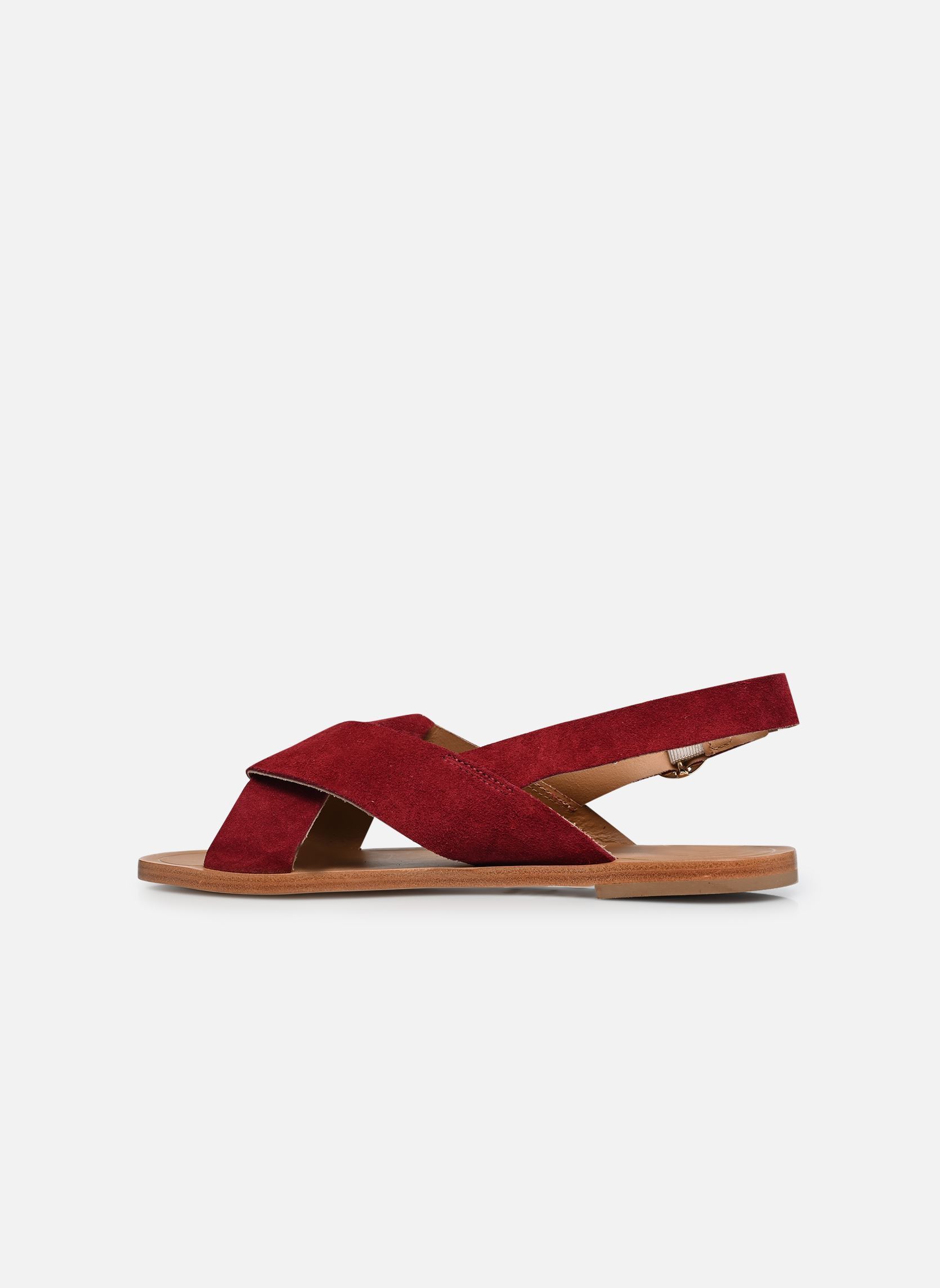 Bestel Odaje Platte sandalen Paloma dames rood | Sarenza België