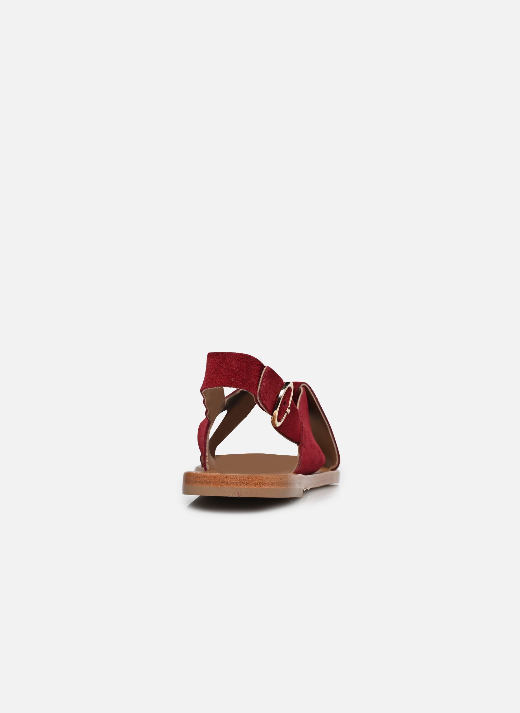Bestel Odaje Platte sandalen Paloma dames rood | Sarenza België