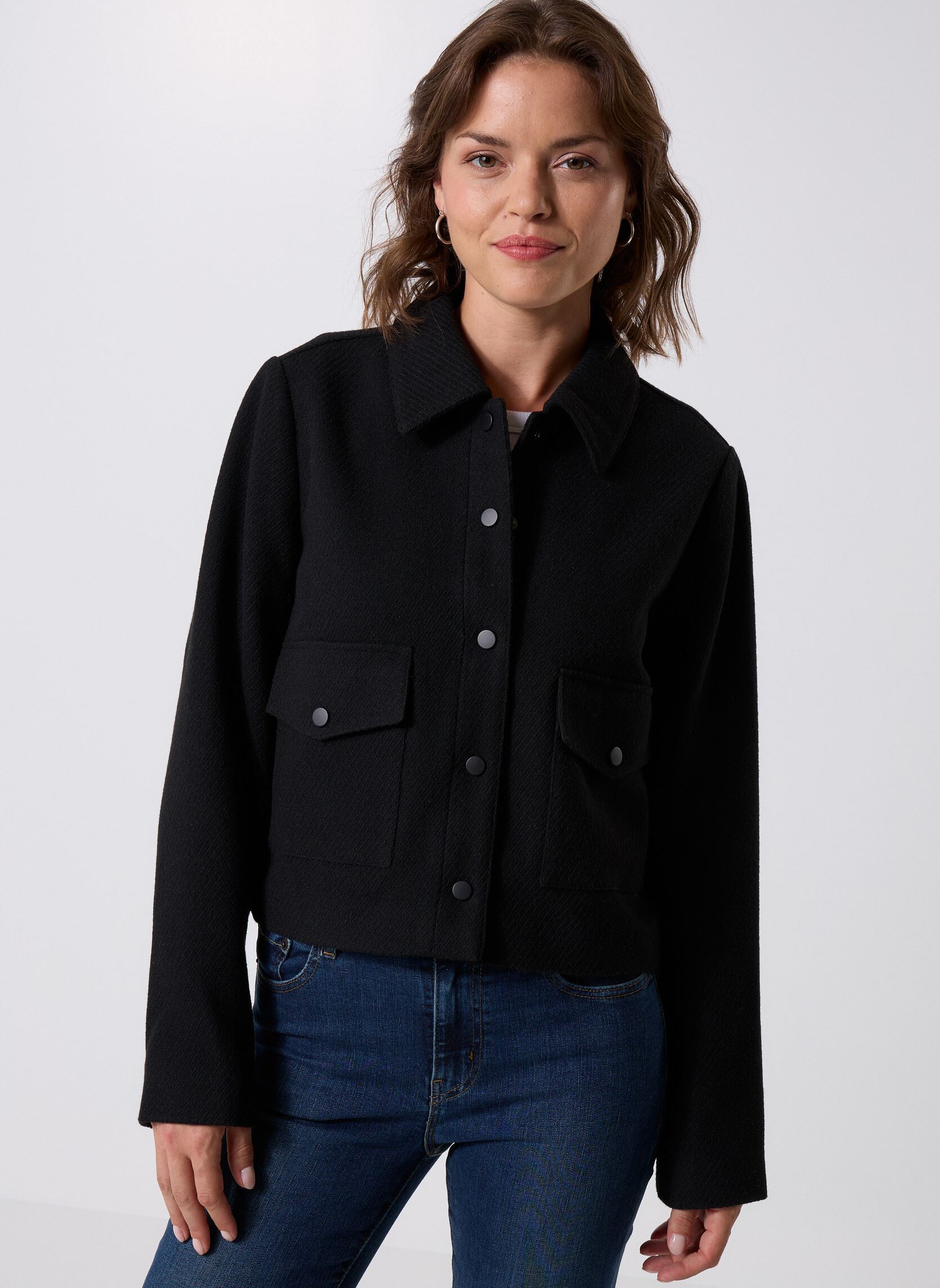 MADE BY Vestes Veste - VECASUAL femme noir | Sarenza France