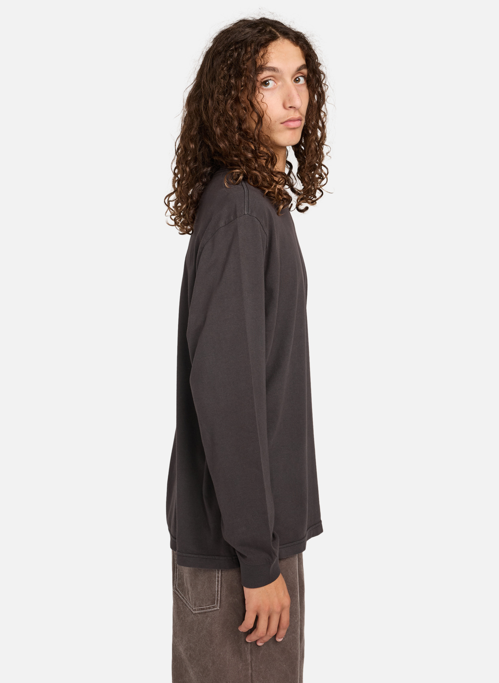 Element Tee-shirts T-shirt manches longues LOWCASE PIGMENT homme noir ...