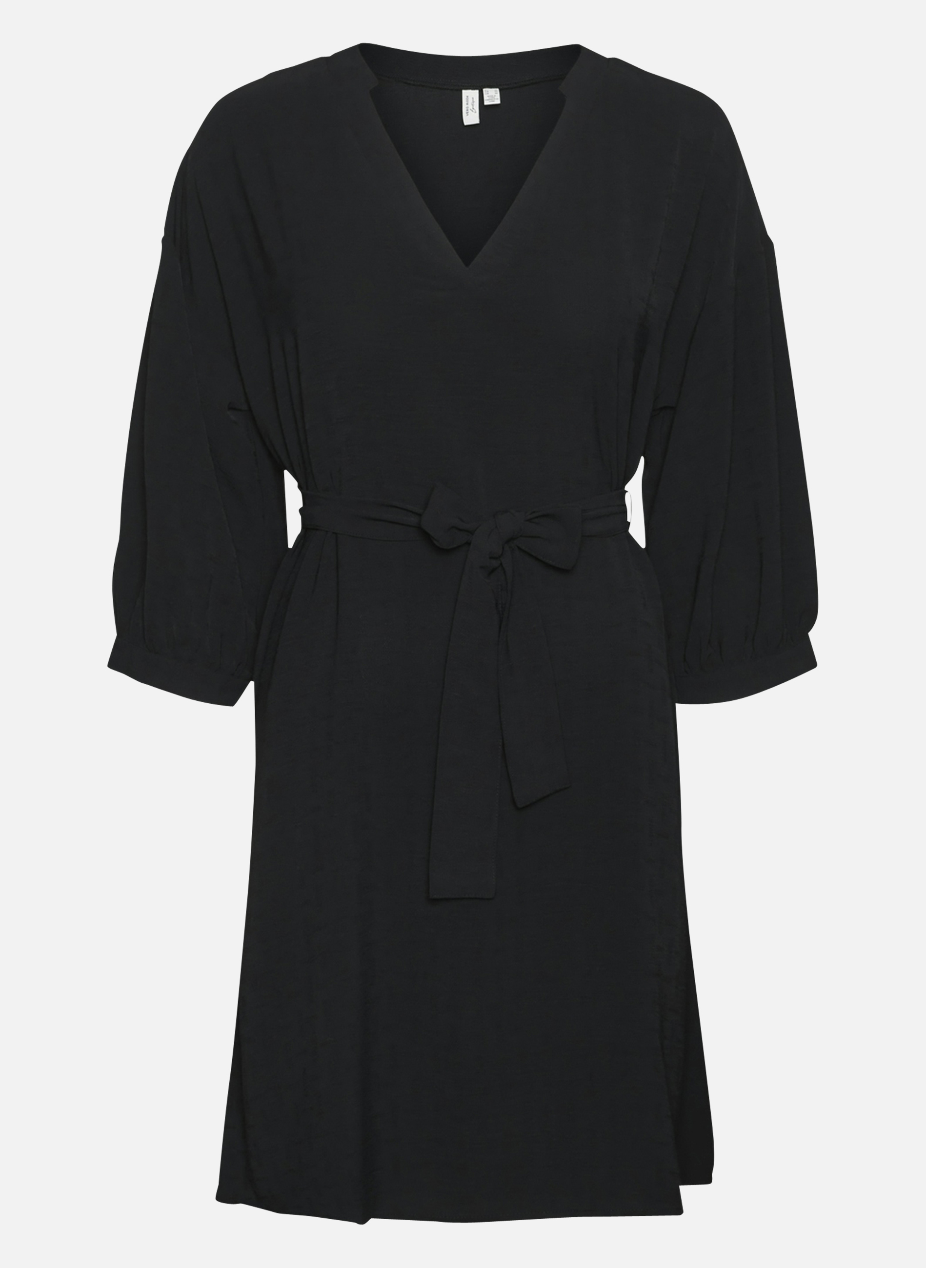 Vero Moda Robes Robe courte noire unie à coupe droite fluide avec des ...