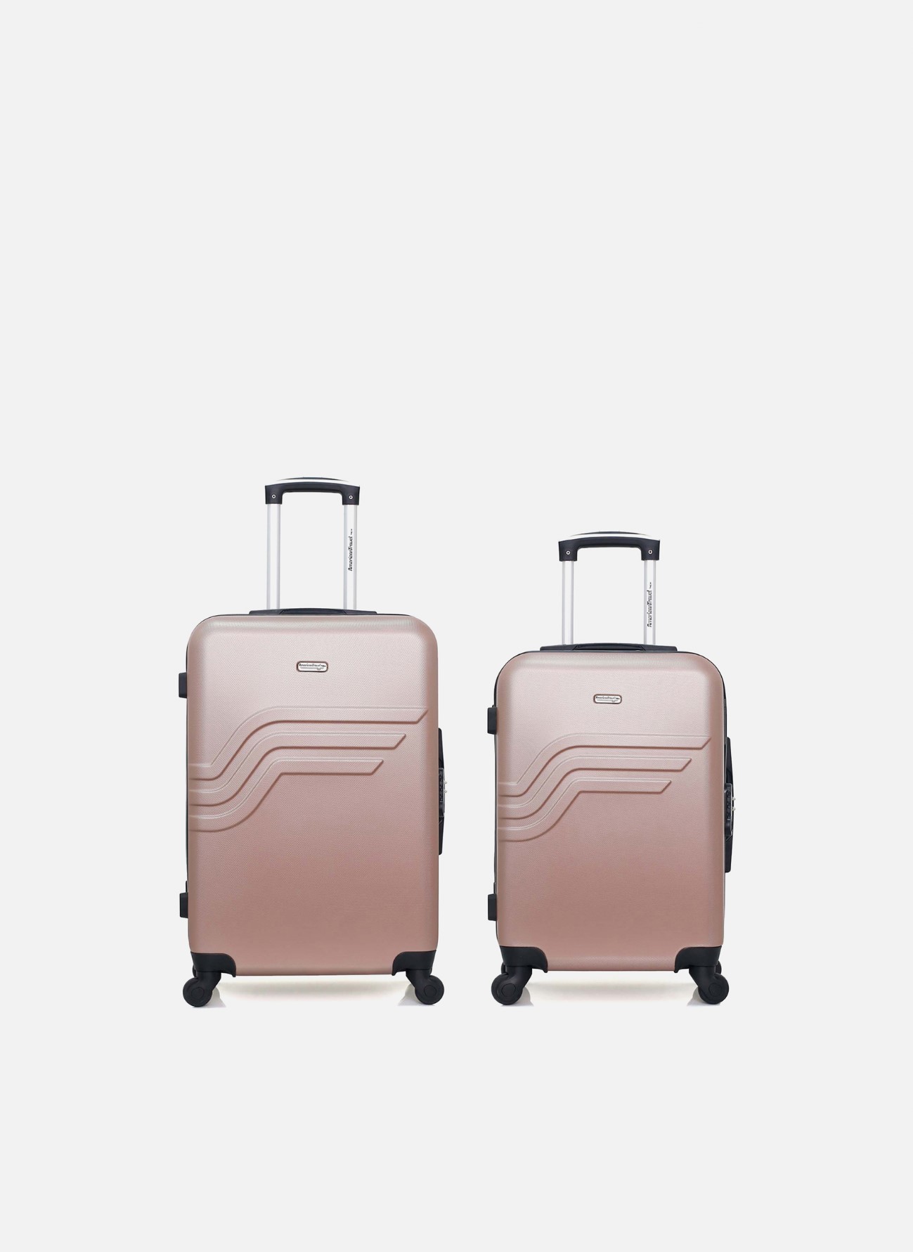 American Travel Set valise Bagagerie - QUEENS - Rose dore femme rose ...