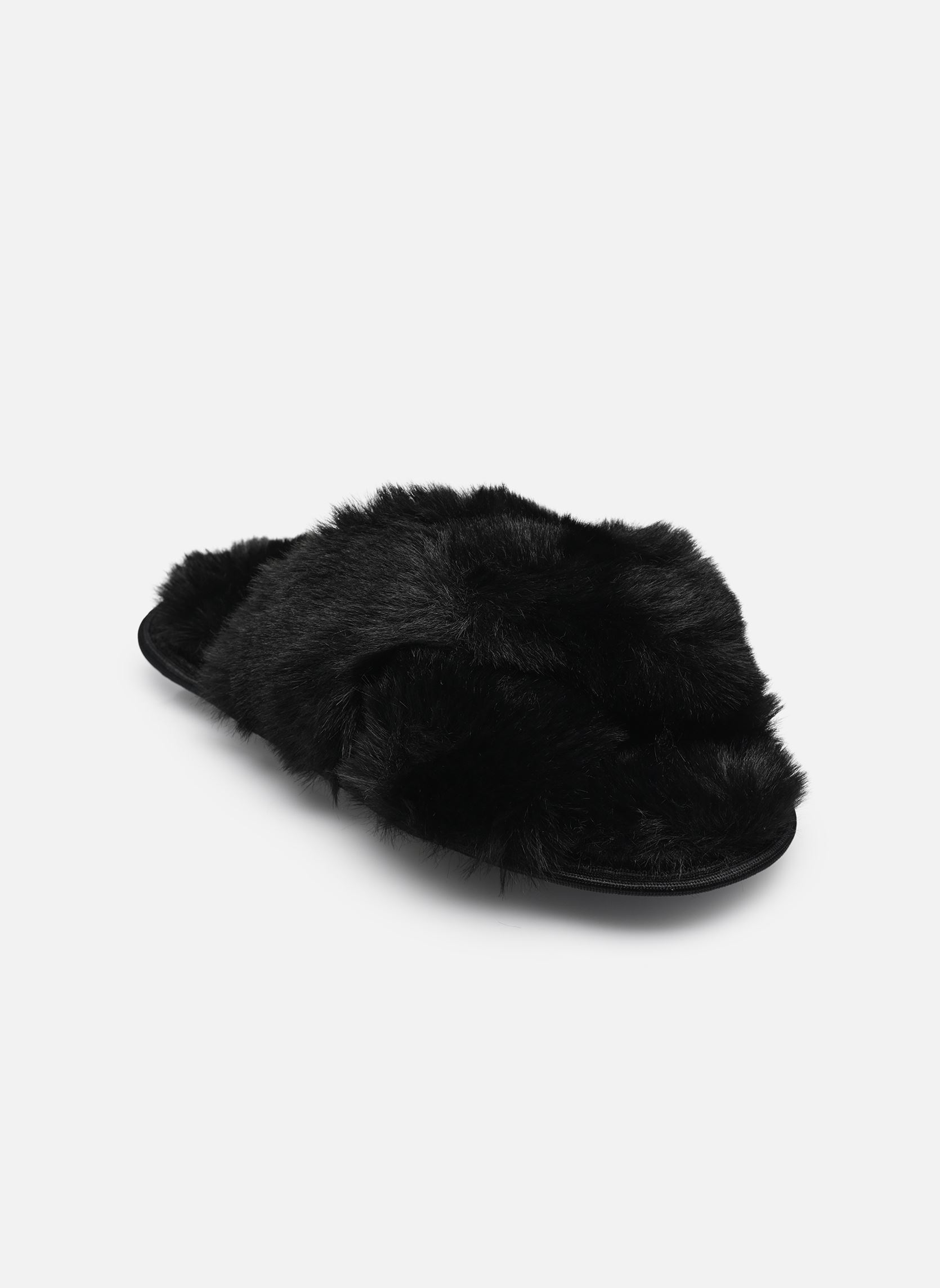 Sarenza Wear Chaussons mules MULES FOURREES croise femme noir | Sarenza ...