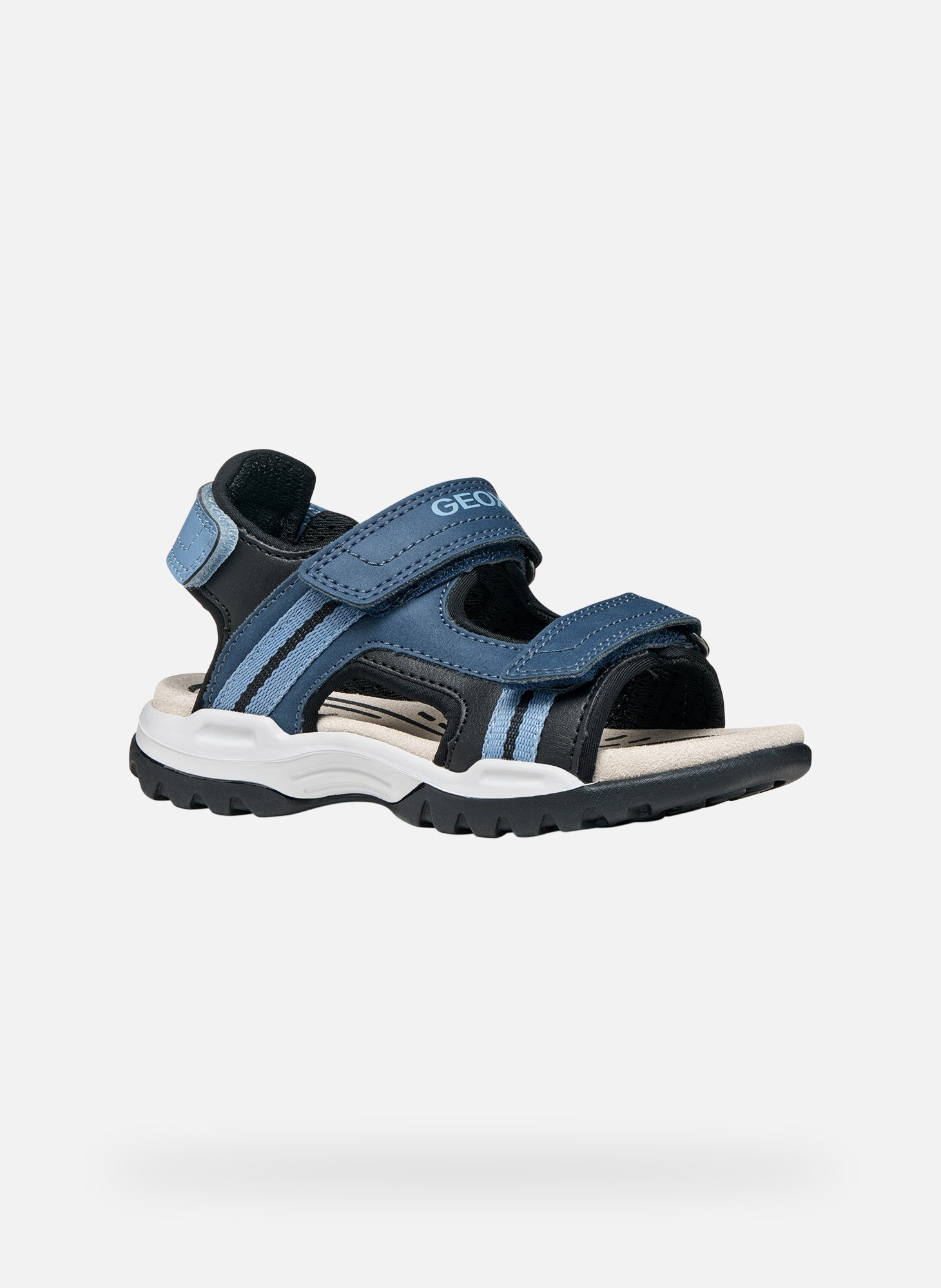 Geox Sandales J BOREALIS BOY garçon noir | Sarenza France