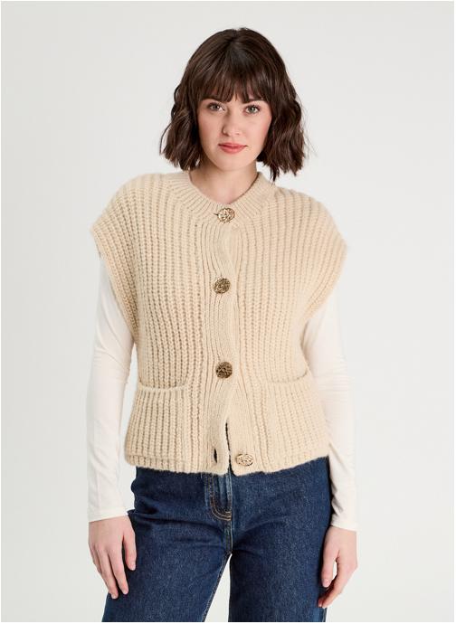 Cache Cache Gilets sans manches - EVASIONDEB2 (Beige) - Vêtements chez Sarenza (863161)