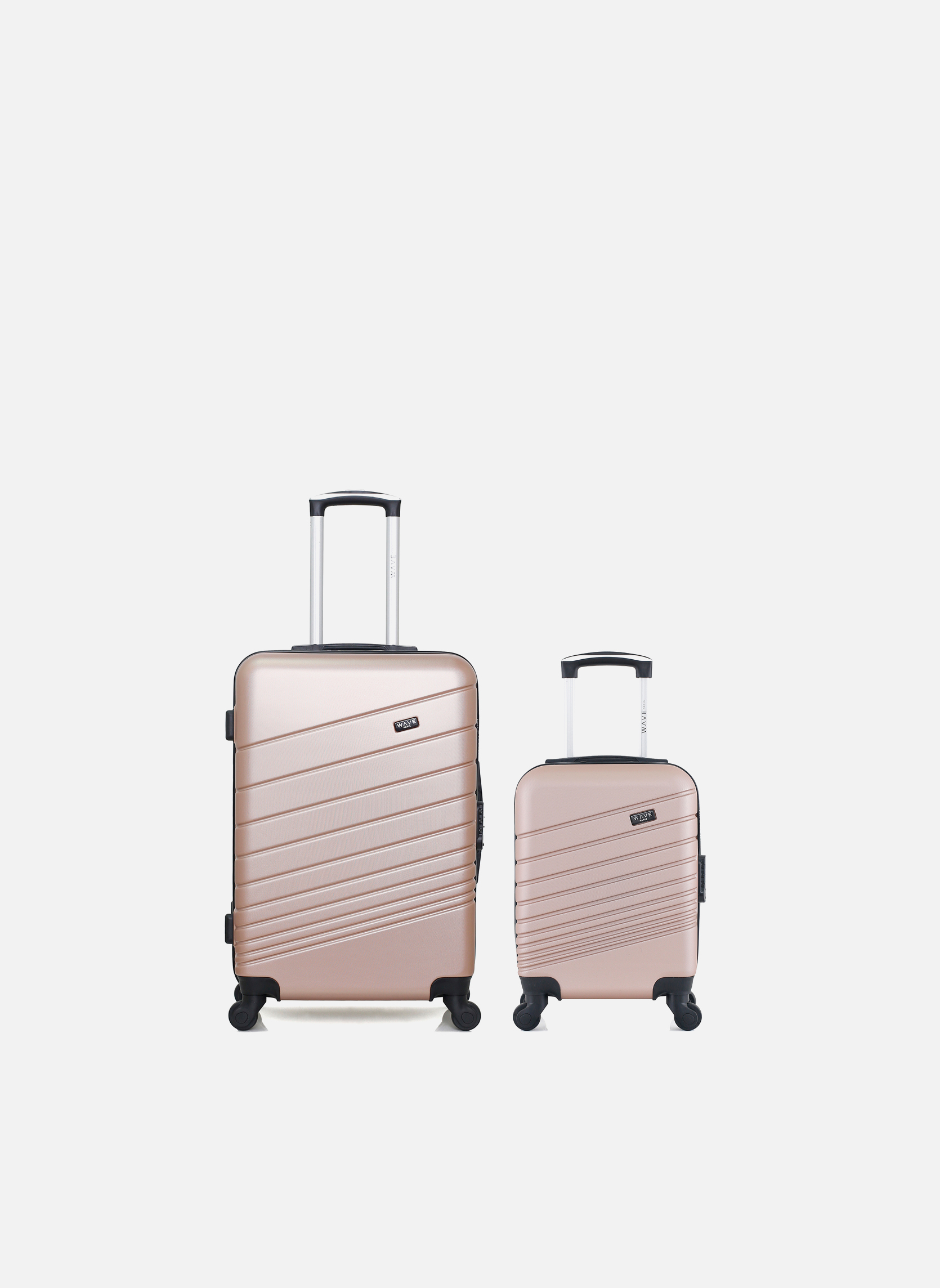 Wave Paris Set valise Bagagerie - TIGRE - Rose dore femme rose ...