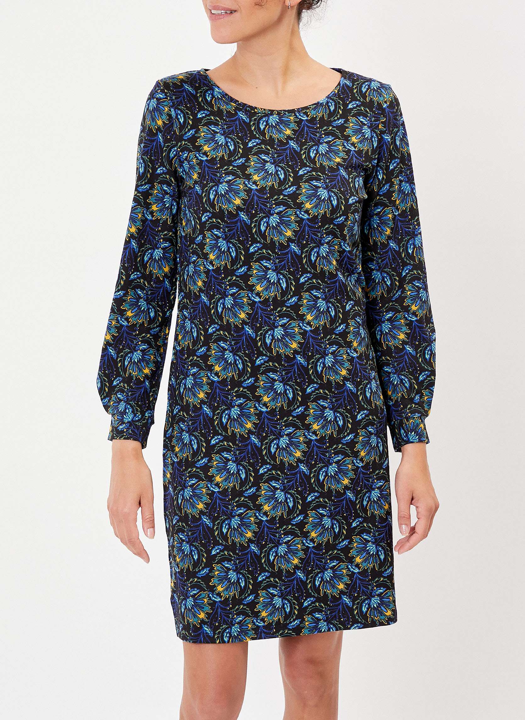 La Fiancée Robes Robe droite imprimée UDDI femme noir | Sarenza France