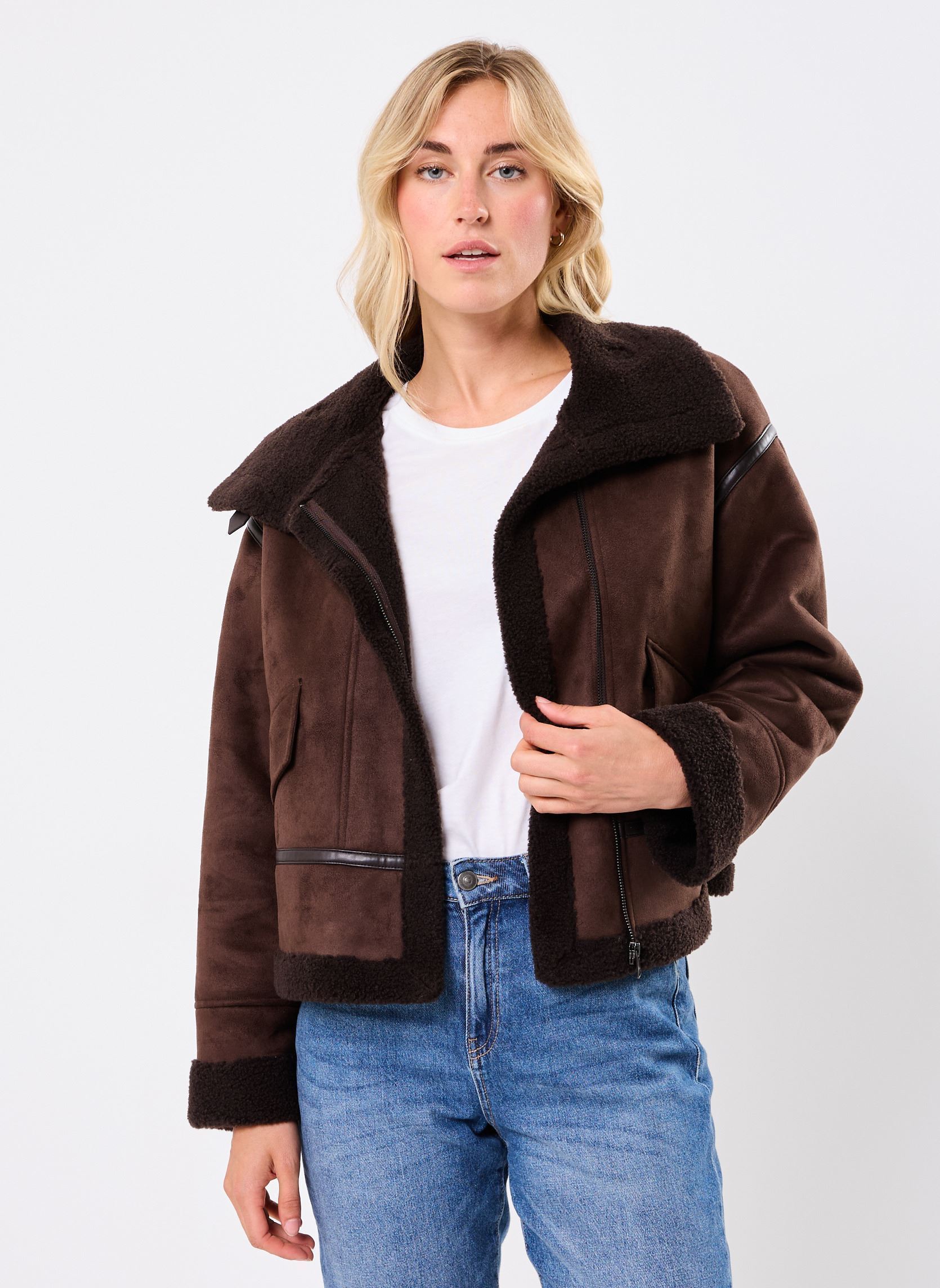 Georgia Rose Vestes fourrure Veste - VIATOR femme marron | Sarenza France