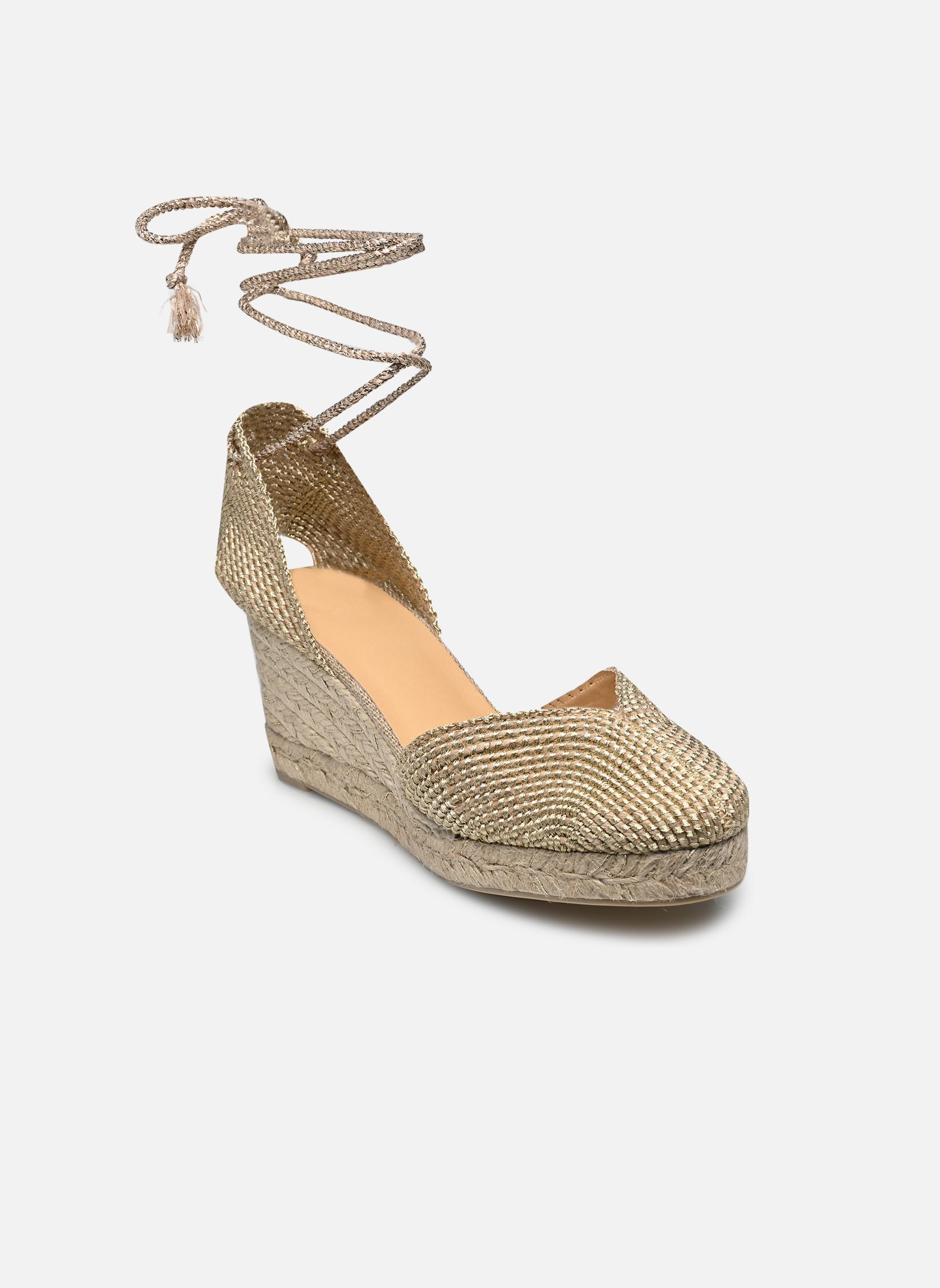 Castaner Espadrilles compensées et plateformes Espadrilles - Cora H6 femme or et bronze ...