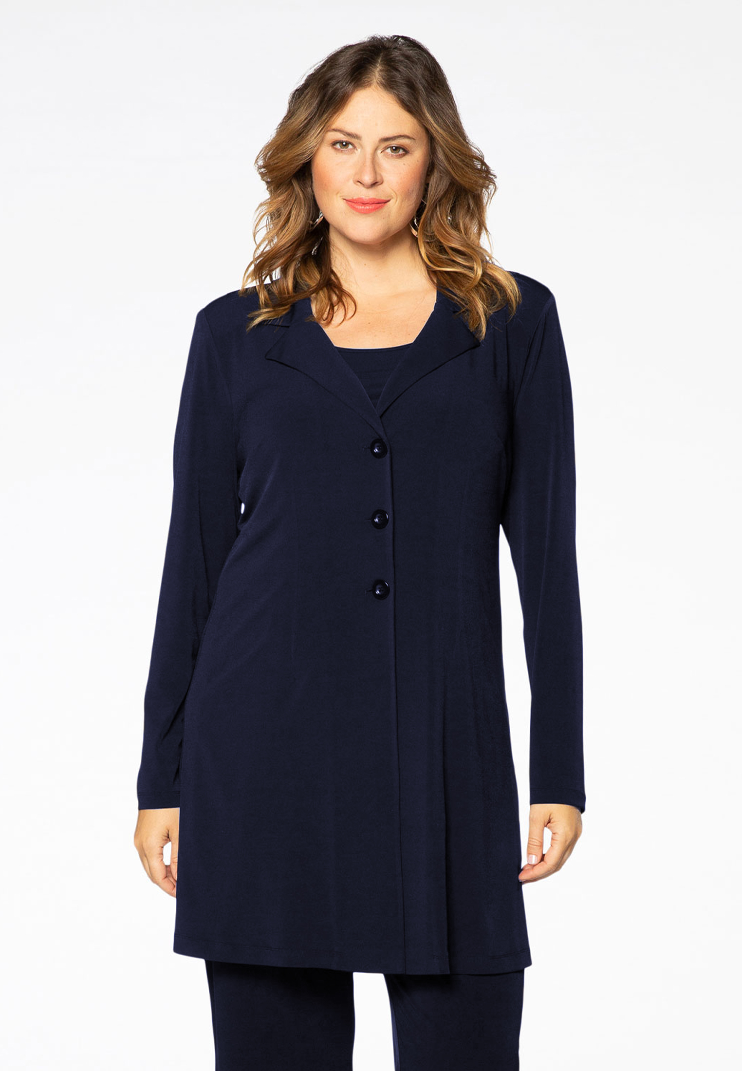 Yoek Vestes Yoek Damen Veste /Blazer avec manches longues femme bleu ...