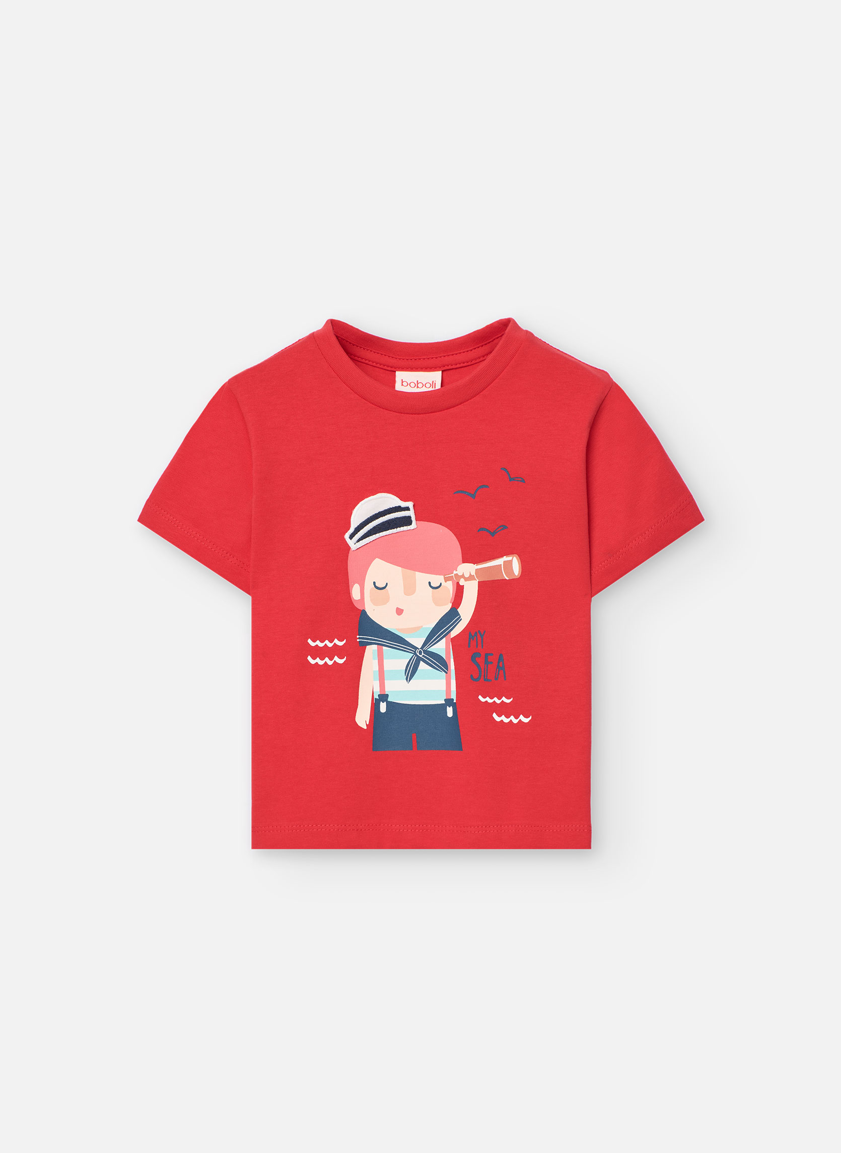 Boboli Tee-shirts manches courtes T-Shirt tricot-ACQUA-Rouge rouge ...
