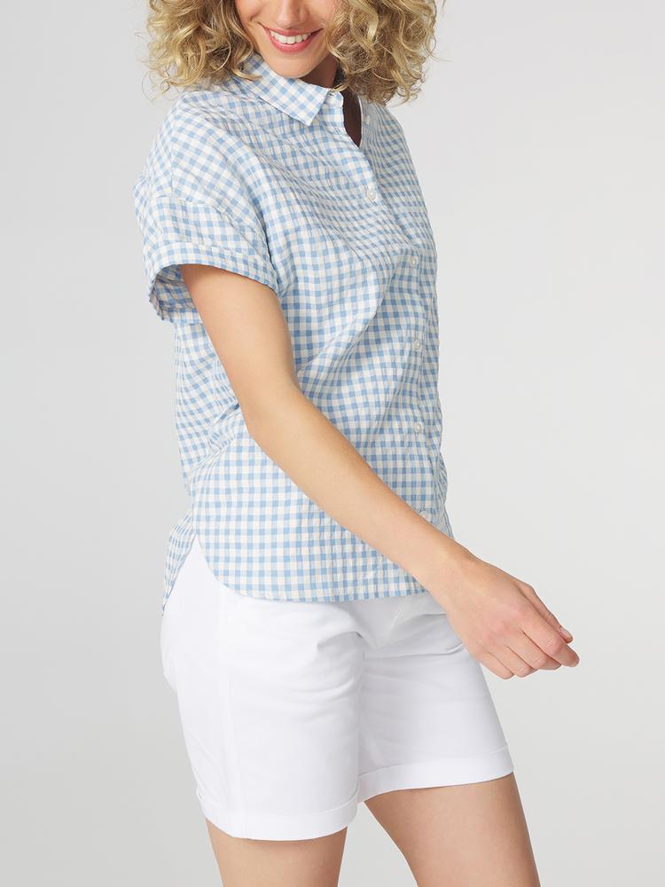 TBS Chemises manches longues Chemise manches courtes LILASCHA BLEU ...