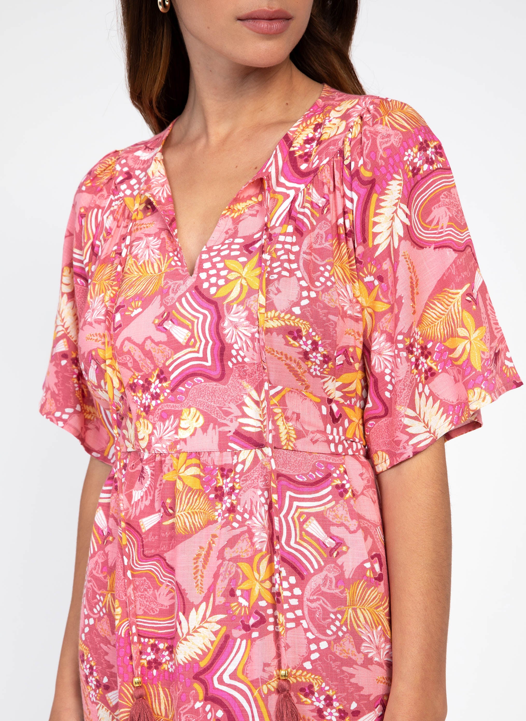 An'ge Robes ROBE LONGUE ODIAS bolivia framboise femme rose | Sarenza France