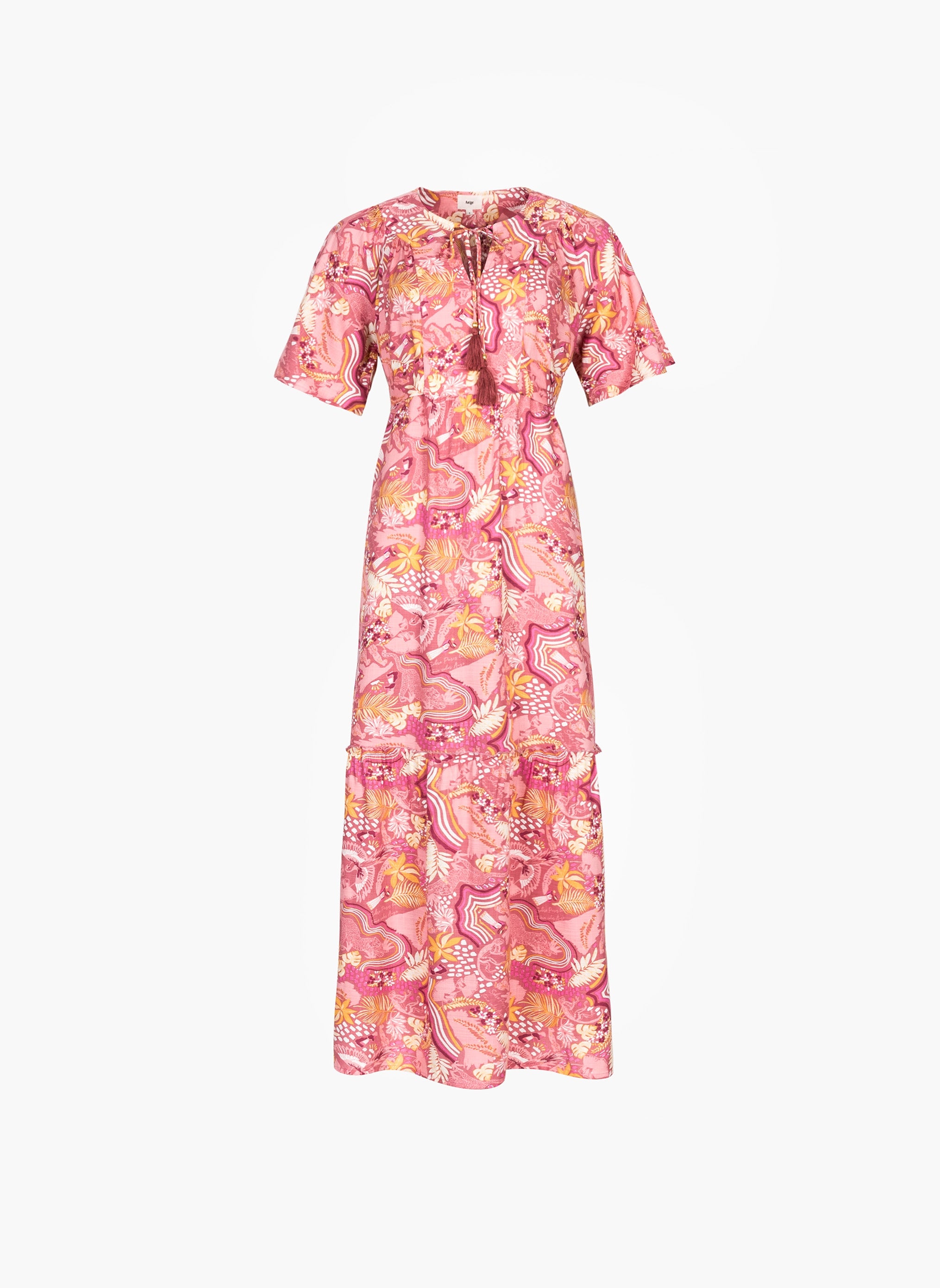 An'ge Robes ROBE LONGUE ODIAS bolivia framboise femme rose | Sarenza France