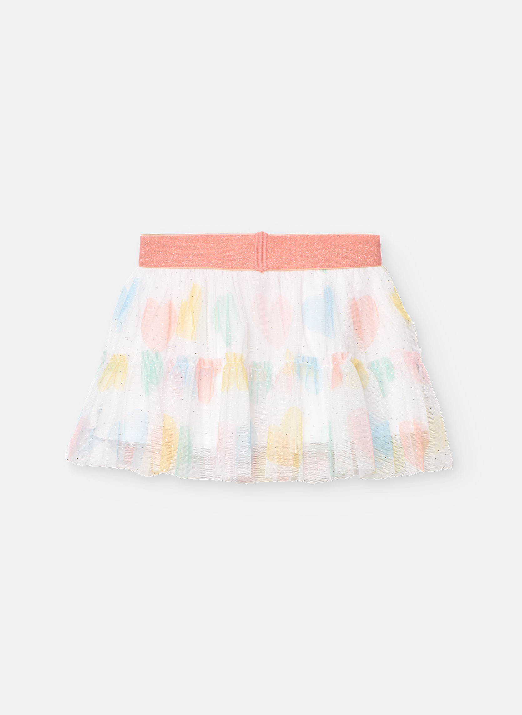 Boboli Jupes Jupe en tulle coeurs rose | Sarenza France