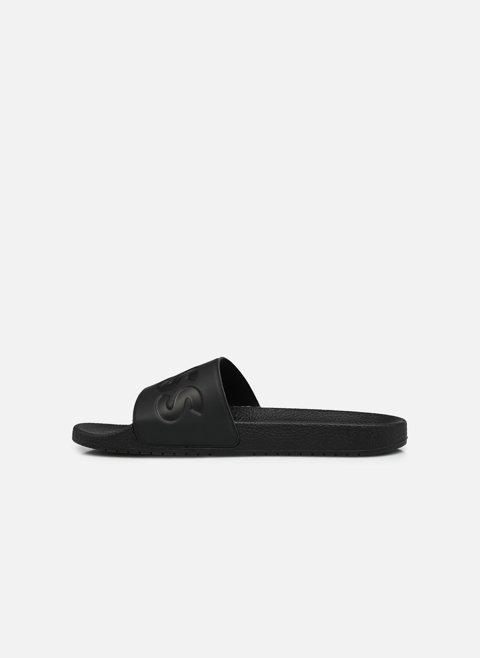 BOSS Sandales de bain Aryeh_Slid_npvlg homme noir | Sarenza France