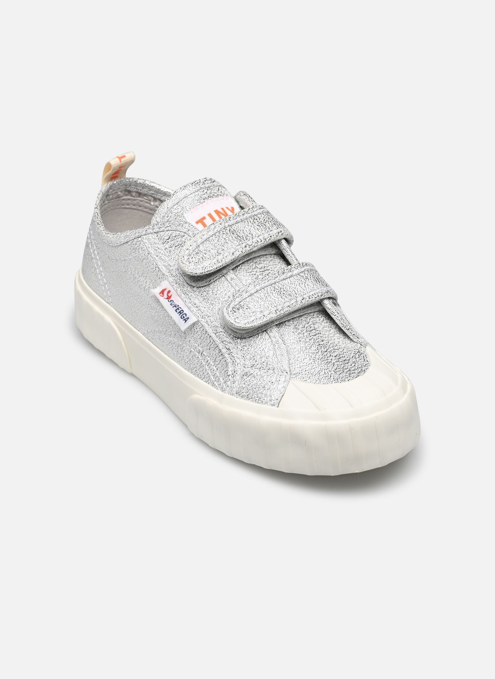 Tinycottons Baskets basses Baskets - Tiny X Superga Mettalic Snearkers argent | Sarenza France