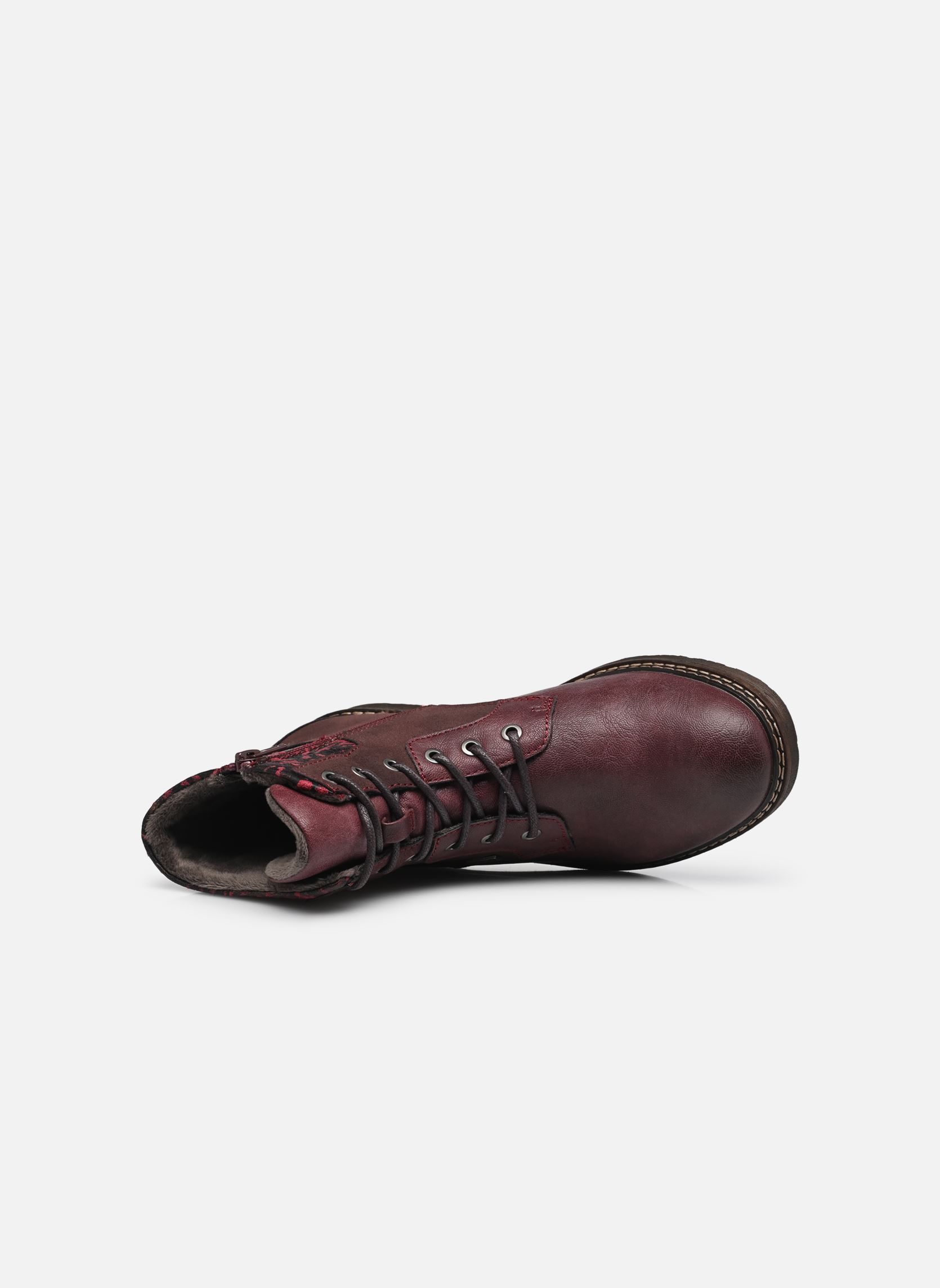 Rieker Bottines à lacets 94712 femme rouge | Sarenza France