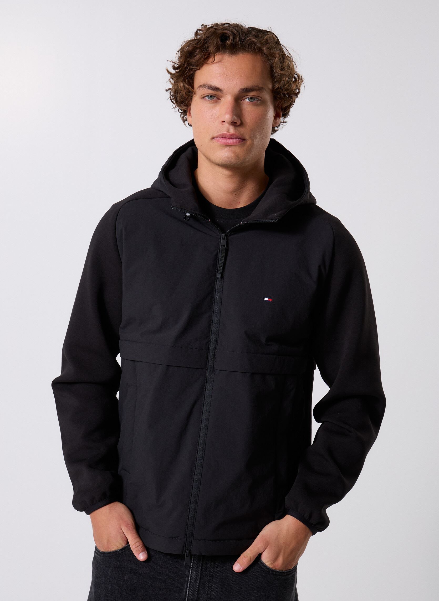 Tommy Hilfiger Blousons PERFORMANCE MIXMEDIA MW0MW39870BDS homme noir ...