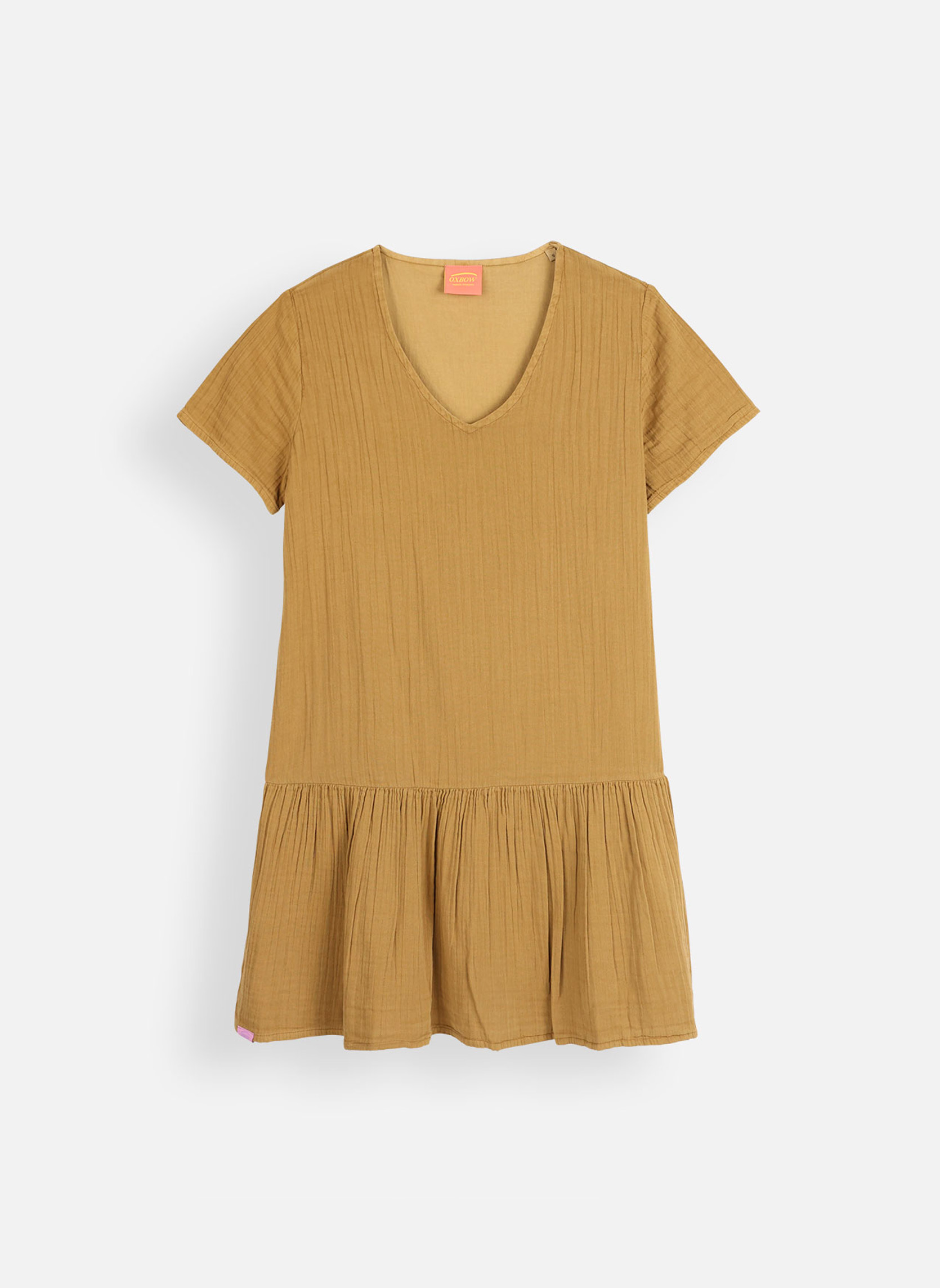 Oxbow Robes Robe en coton délavée DOMINGO femme marron | Sarenza France