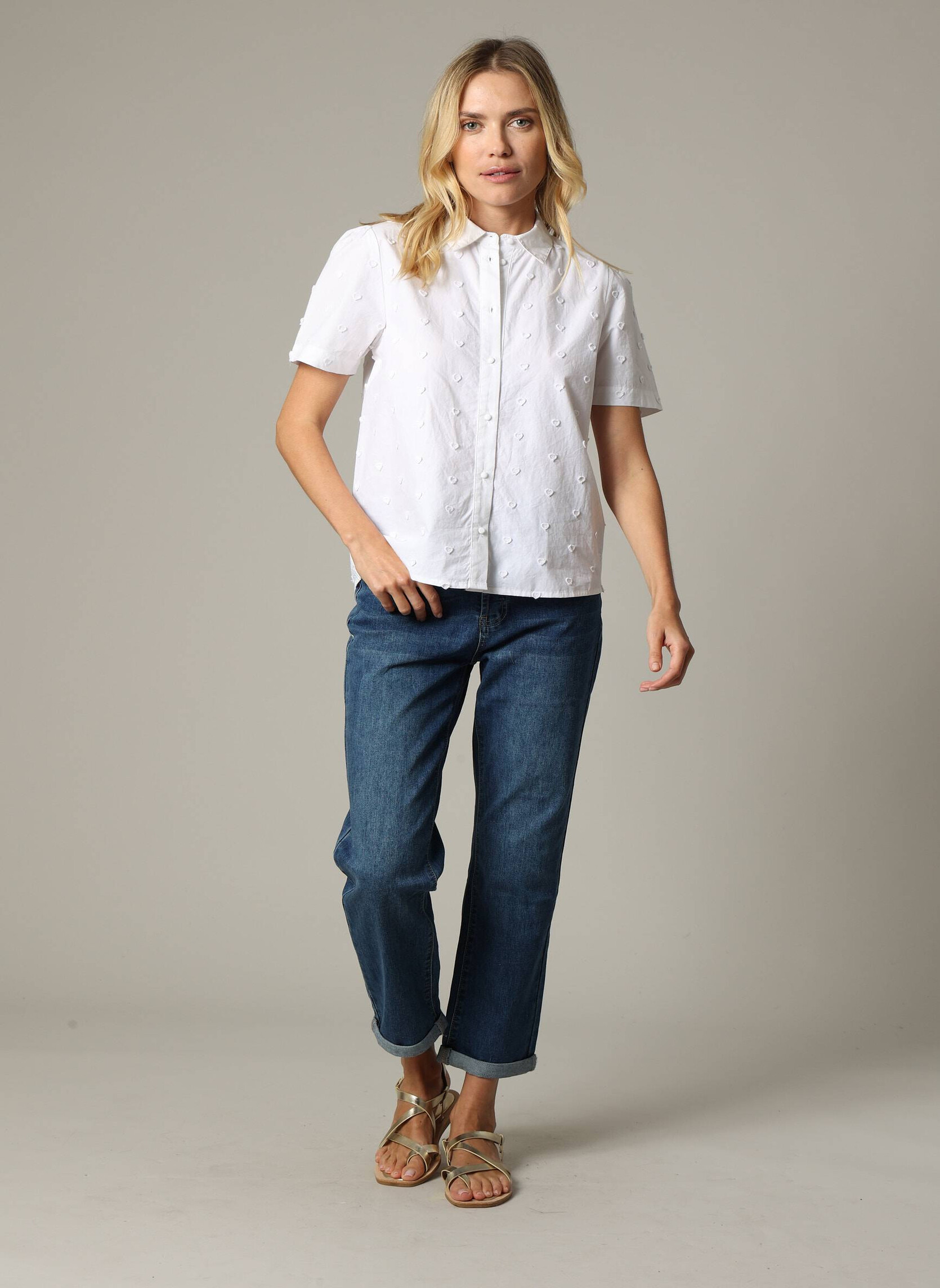 Deeluxe Chemises manches longues Chemise PIPPA femme blanc | Sarenza France