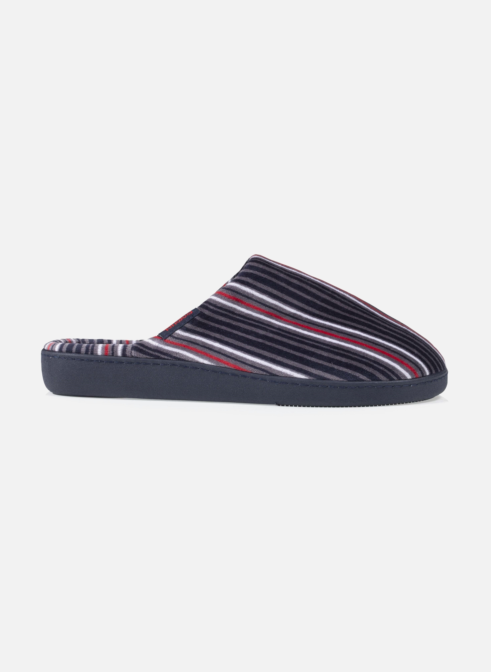 Isotoner Chaussons Chaussons mules Homme Rayures bleues homme bleu ...