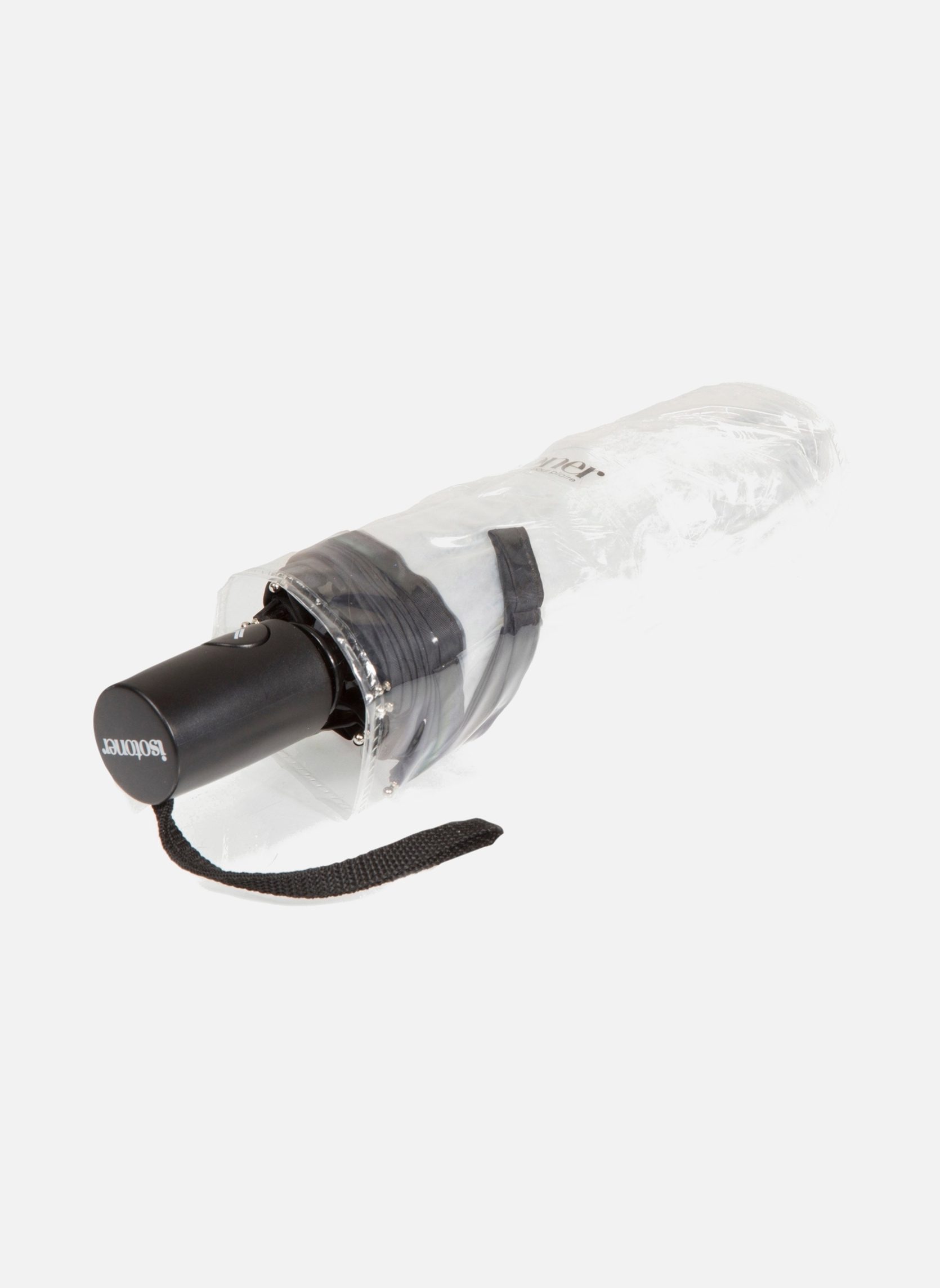 Isotoner Accessoires divers Parapluie Transparent PVC/Noir femme ...