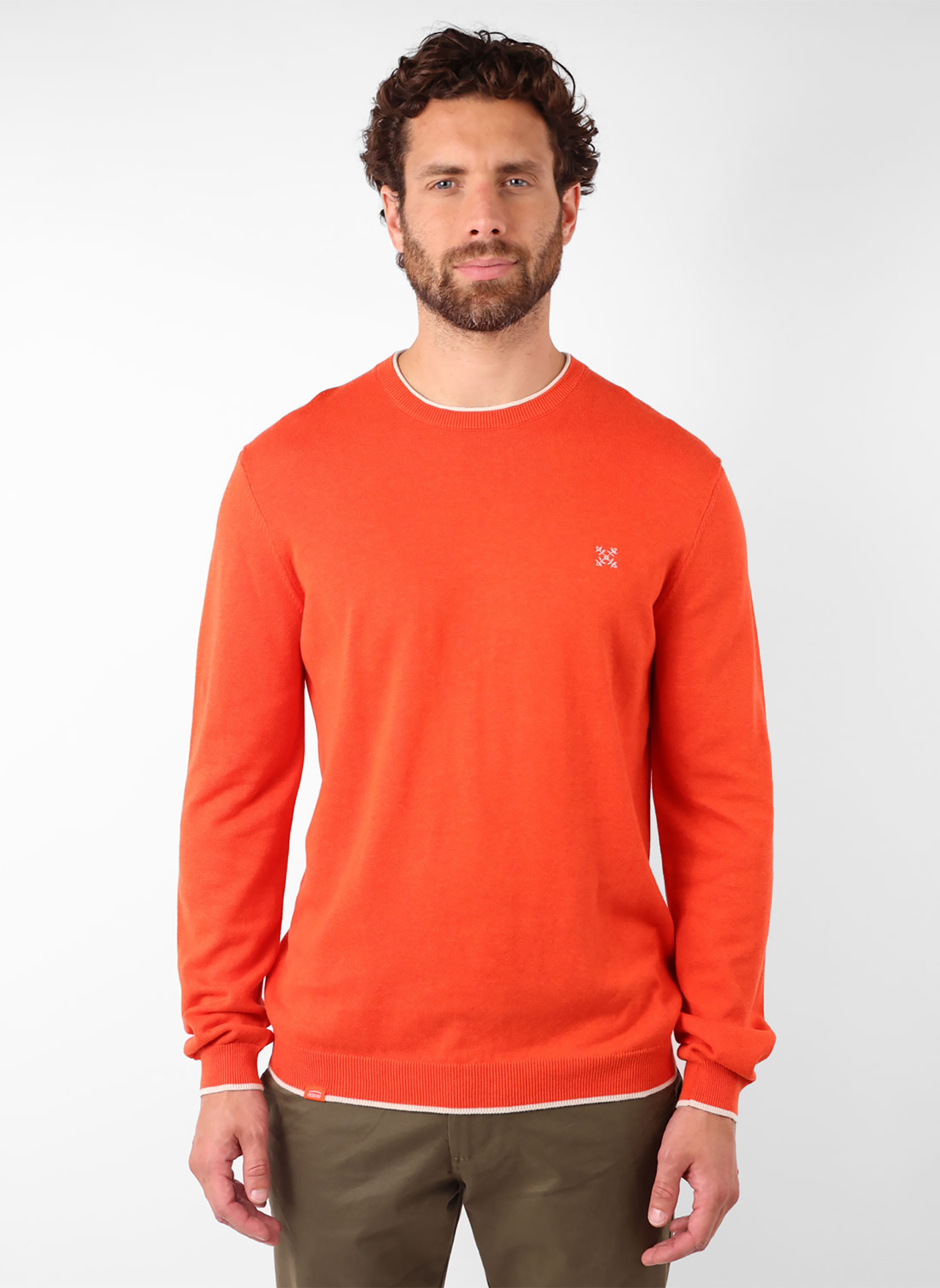 Oxbow Pulls Pull col rond PERONI homme rouge | Sarenza France