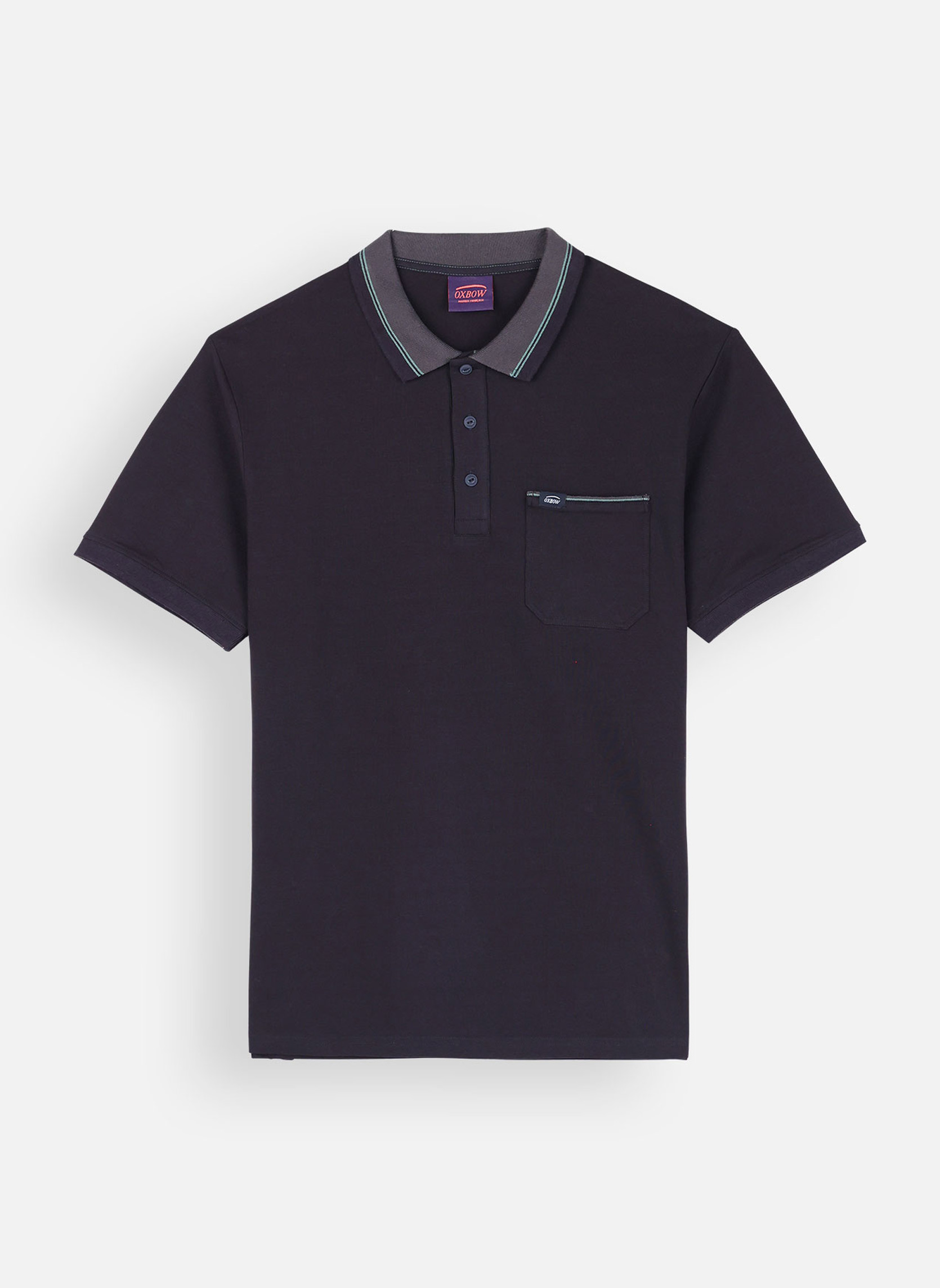 Oxbow Polos Polo stretch manches courtes CLEANCUT homme bleu | Sarenza ...