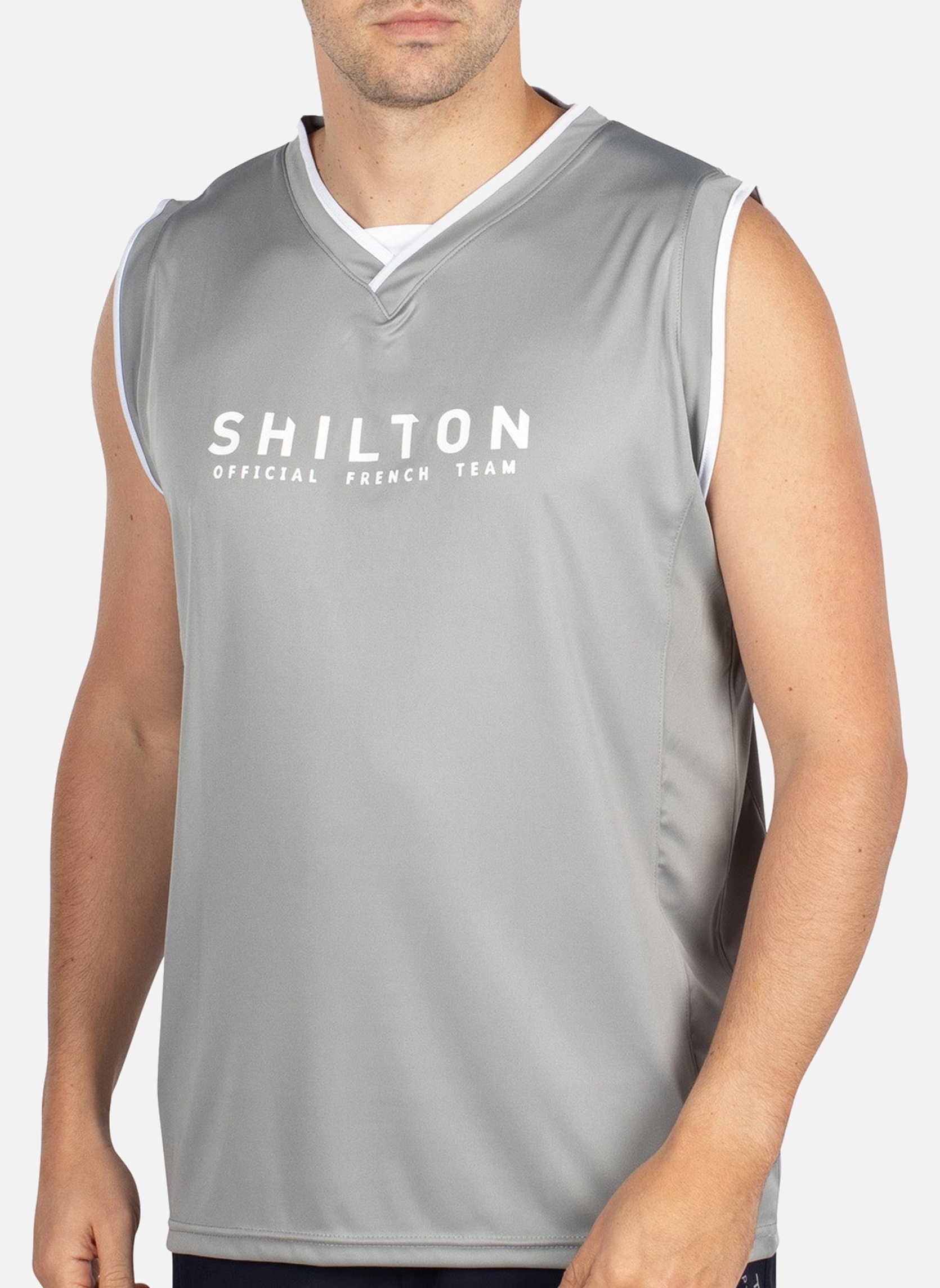Shilton Débardeurs Débardeur sport tricolore - SSD23303 - Gris homme ...