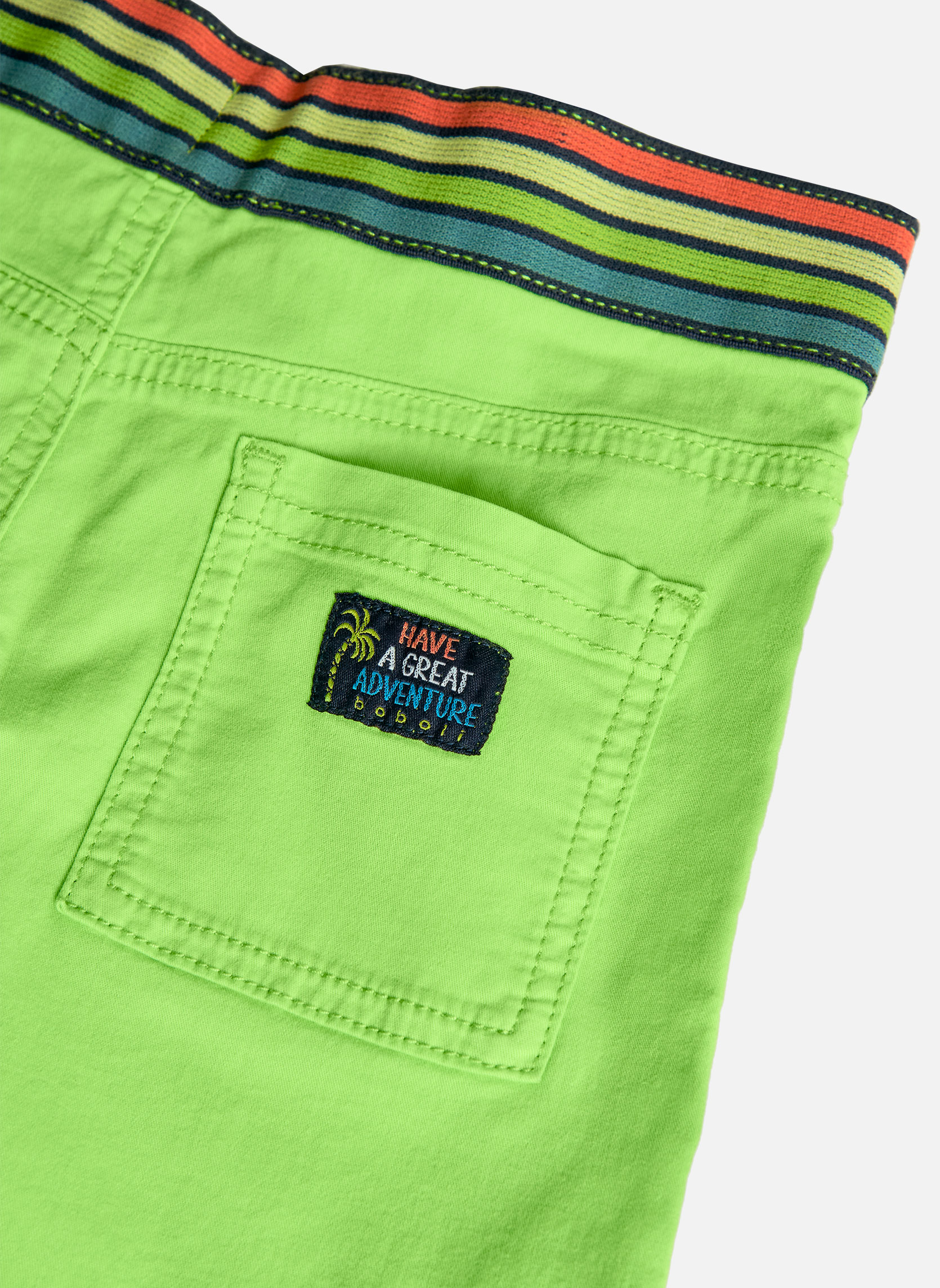 Boboli Bermudas Bermuda en toile impermeable-SO MANY BEACH VIBES-Vert ...