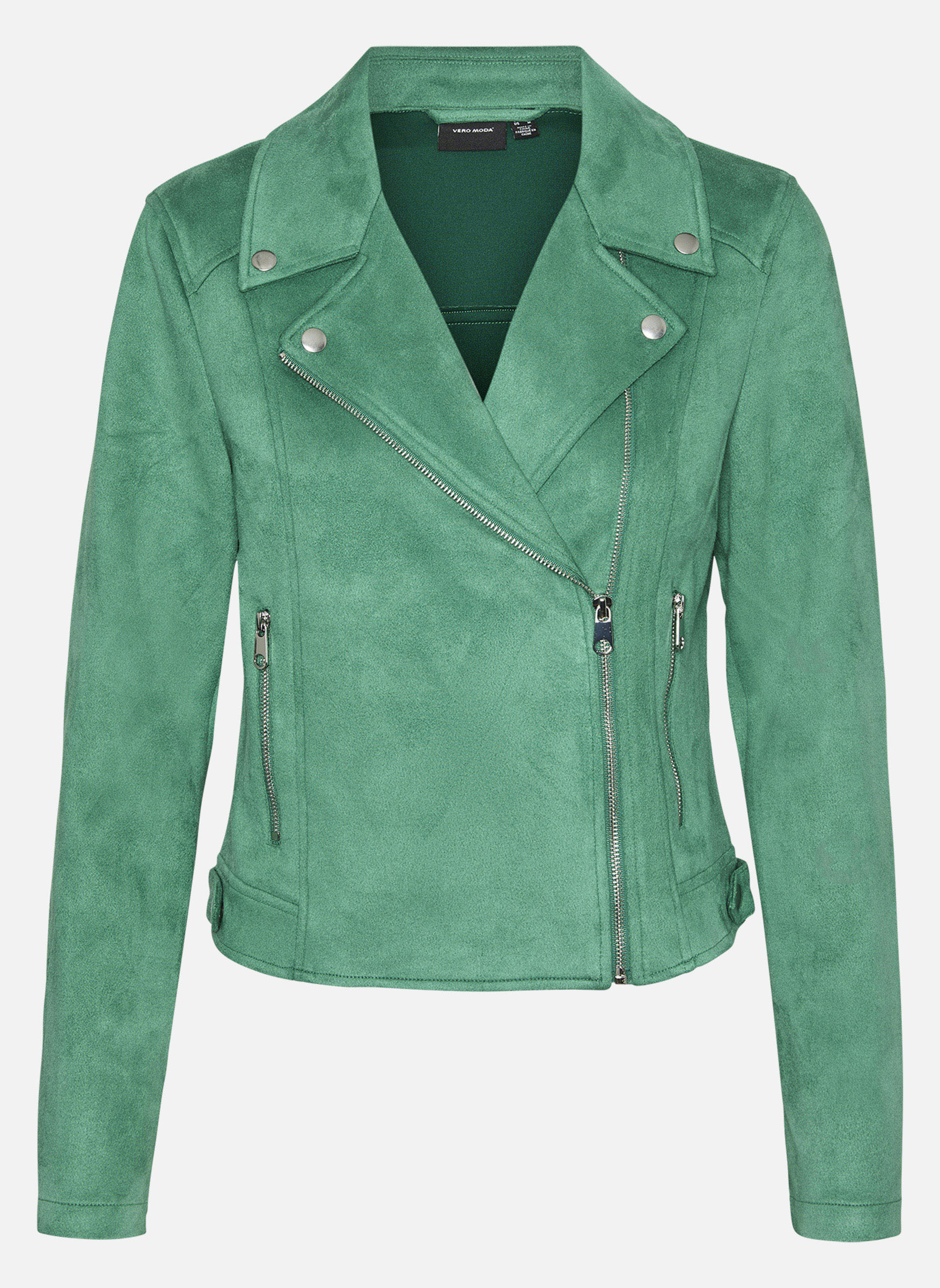 Vero Moda Vestes Veste perfecto verte unie à coupe ajustée avec un col ...