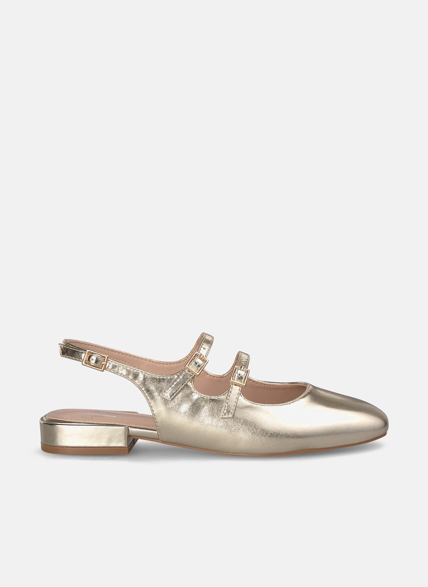 Alma Blue Ballerines classiques Ballerines V25BLA106 Dorée femme or ...