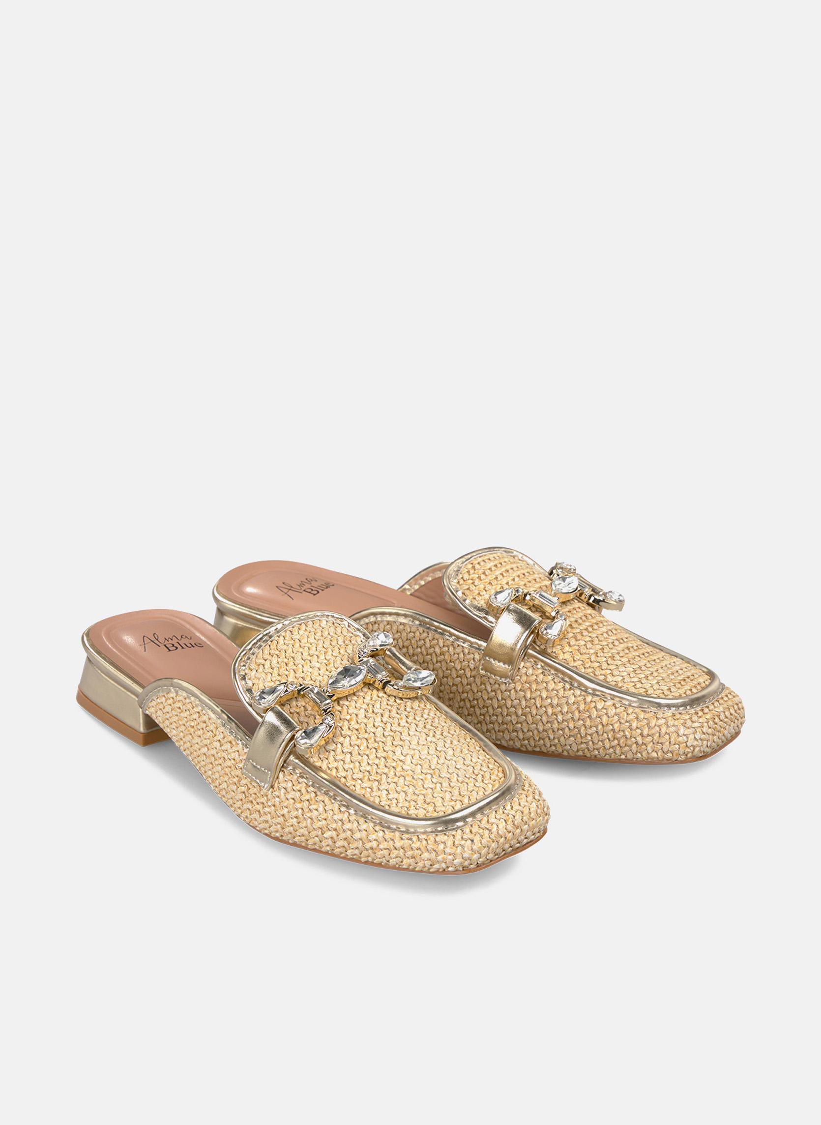 Alma Blue Mules et sabots Mules V25BLH103 Marron clair femme beige ...