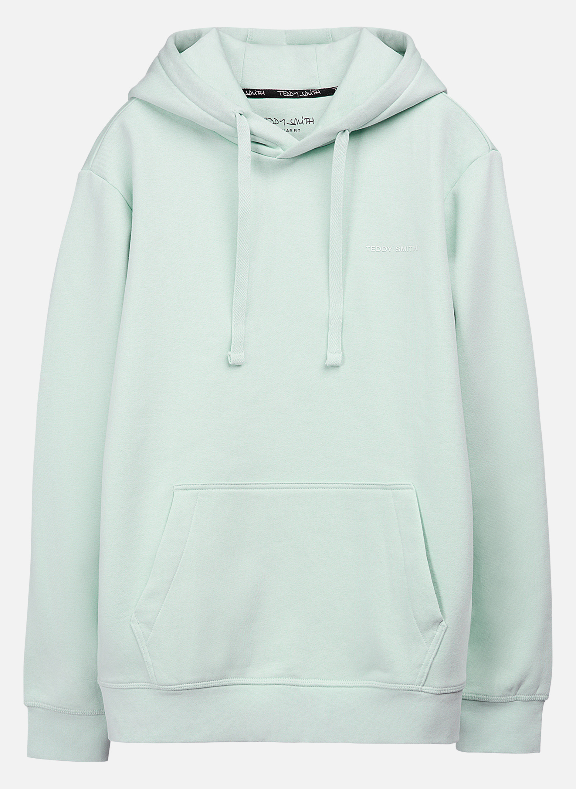 Teddy Smith Sweats à capuche Sweat en coton mélangé turquoise uni avec ...