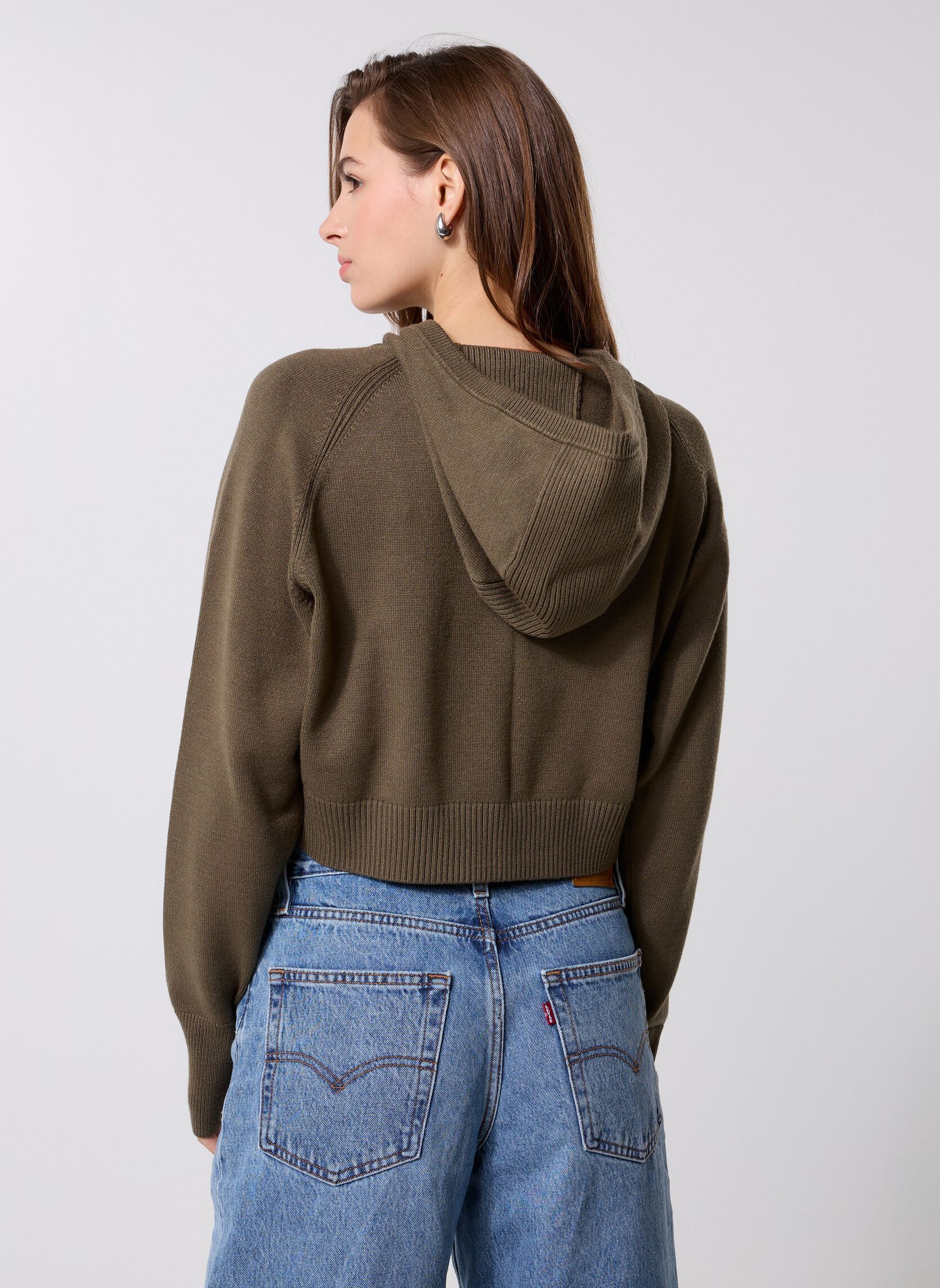 Gertrude Sweats à capuche Delphine Pull Capuche femme vert | Sarenza France
