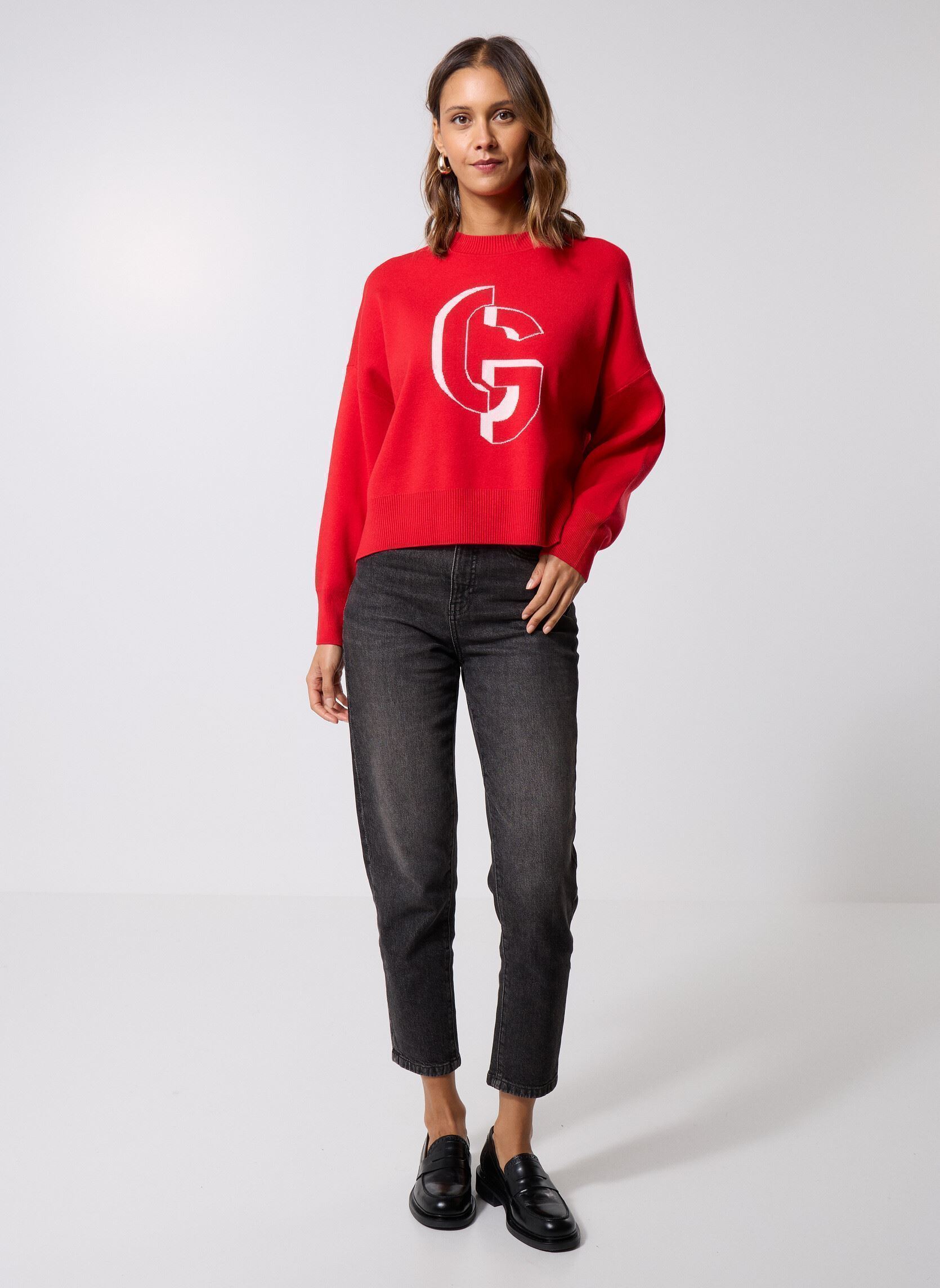 Gertrude Sweatshirts Natalia Pull femme rouge | Sarenza France