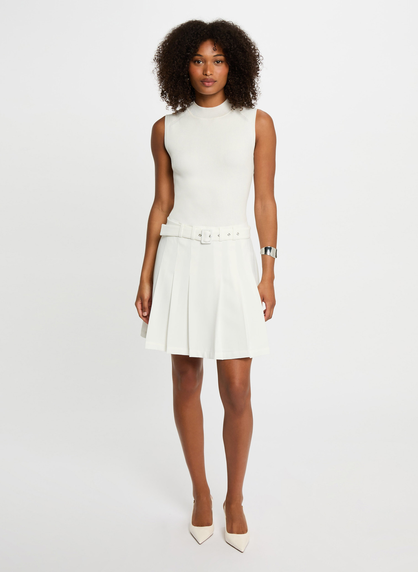 Morgan Robes Robes droites - 252-RAMENA femme blanc | Sarenza France