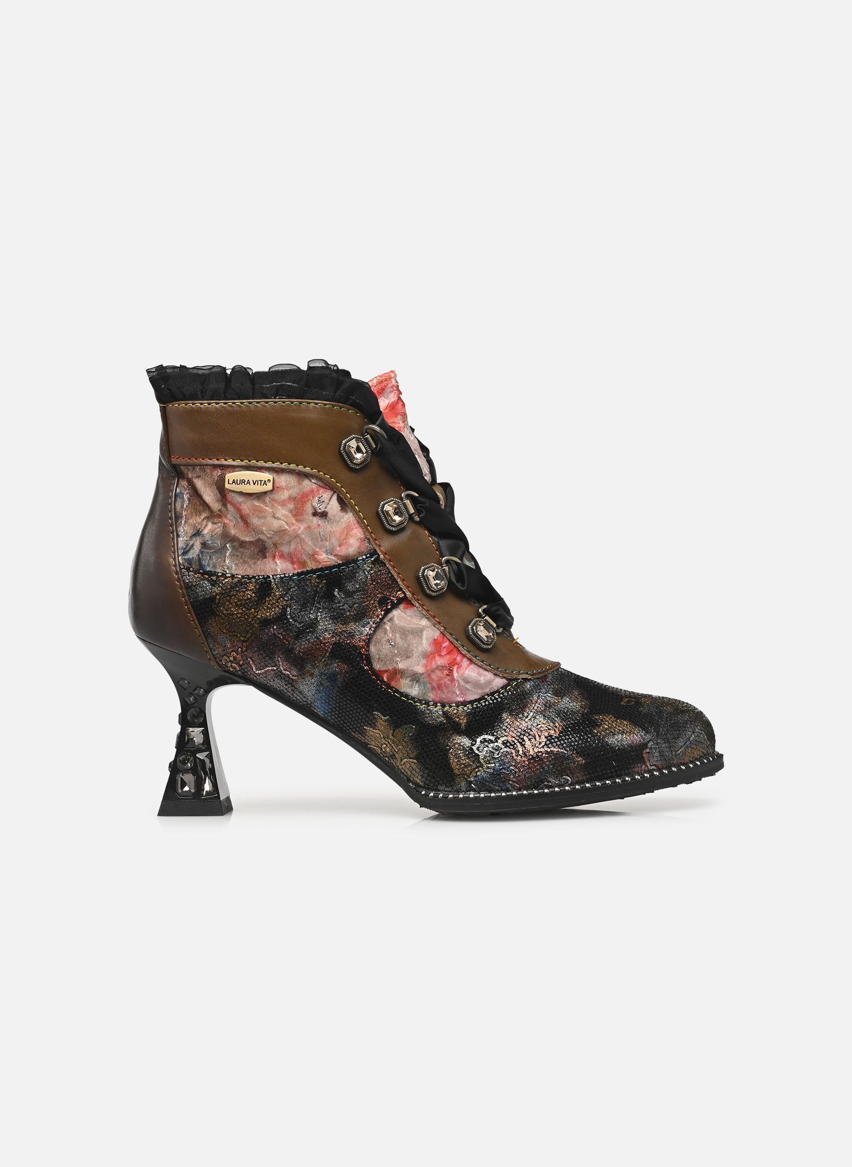 Laura Vita Bottines à lacets OLIVEO 03 femme marron | Sarenza France