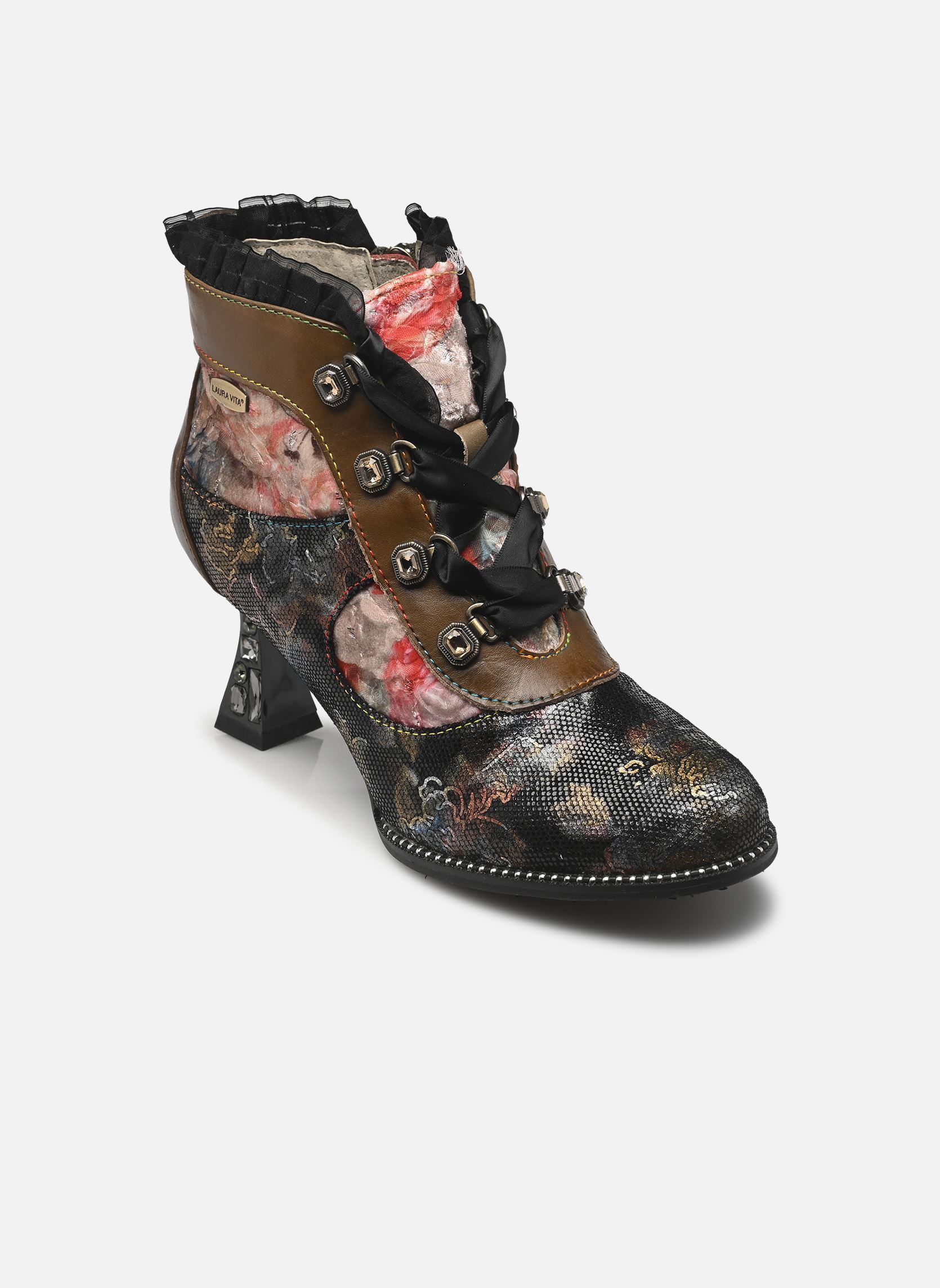 Laura Vita Bottines à lacets OLIVEO 03 femme marron | Sarenza France