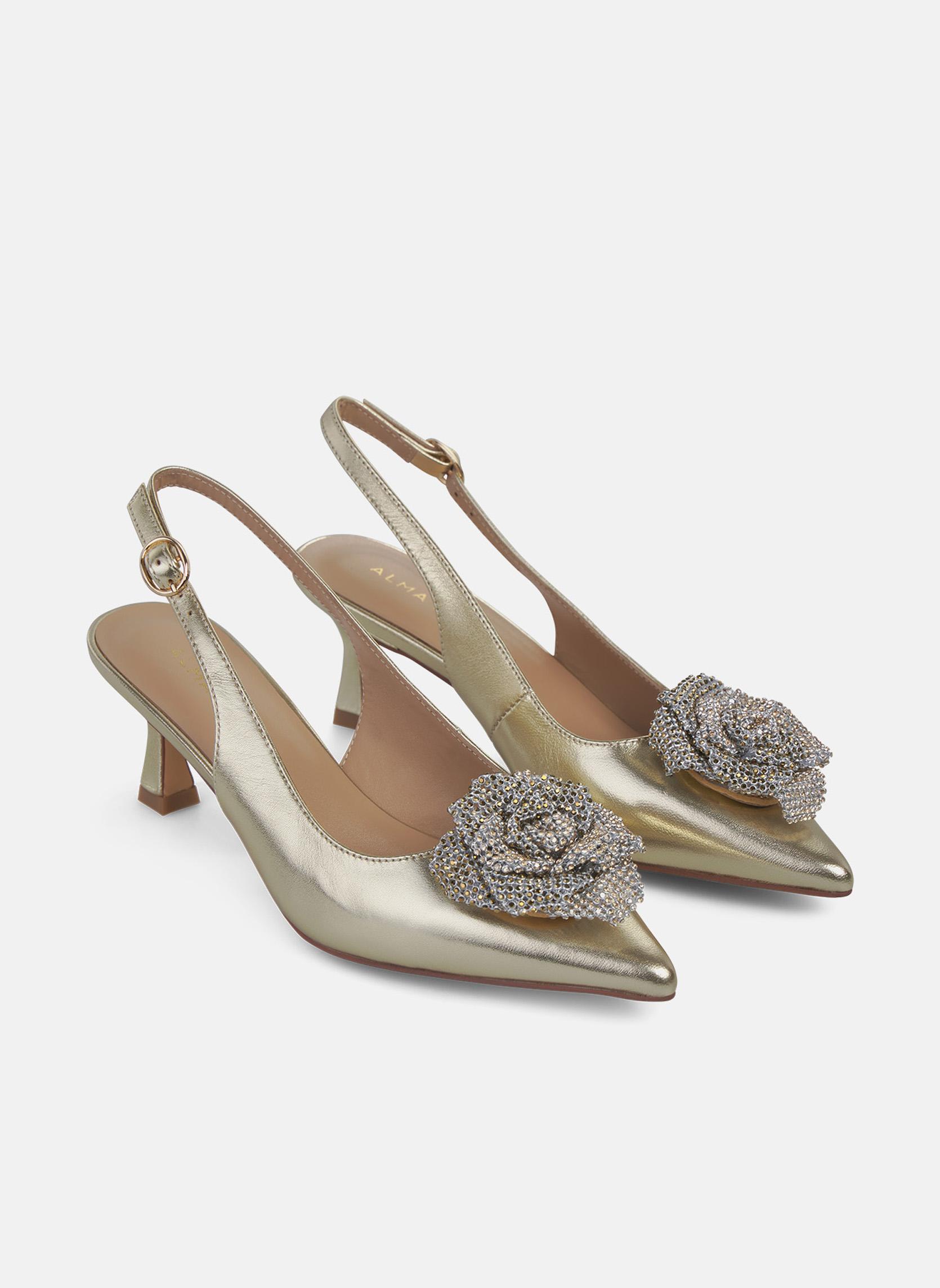 Alma en Pena Escarpins Talons V250665 Dorée femme or | Sarenza France