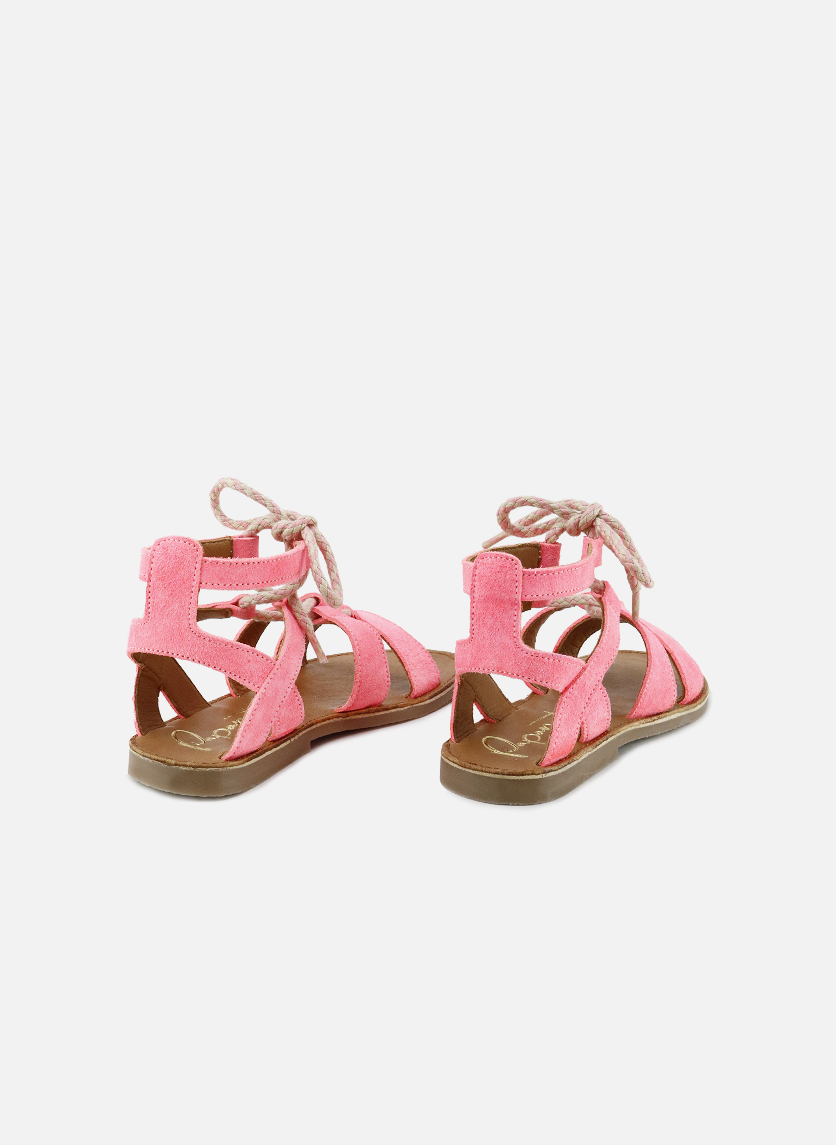 Eli 1957 Sandales Sandales 63508AJ-VELOUR-FLUOR-CORAL Rosa femme rose ...