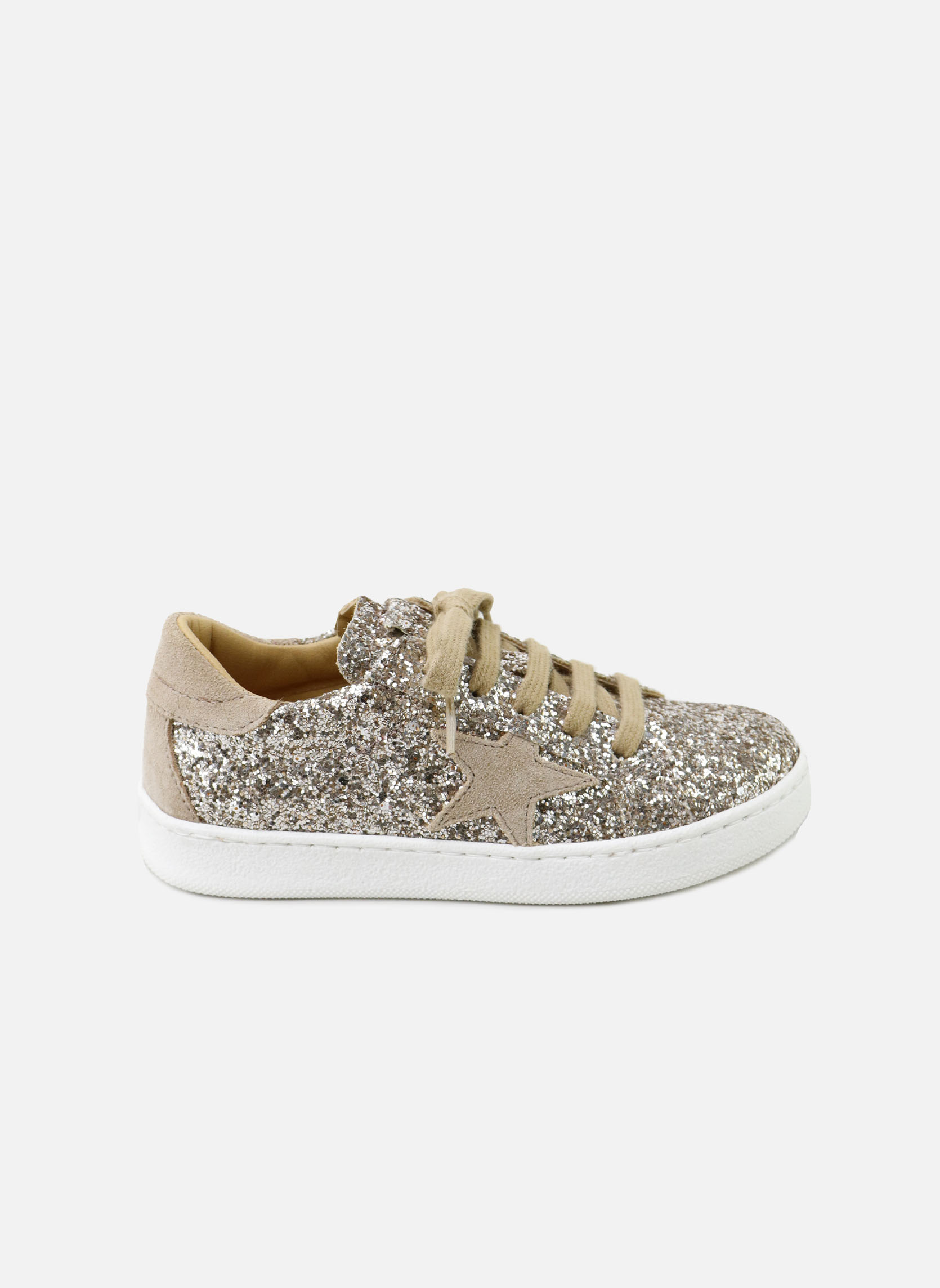 Eli 1957 Baskets Baskets cuir 35035AL-GLITTER-SKIN Beige fille beige ...