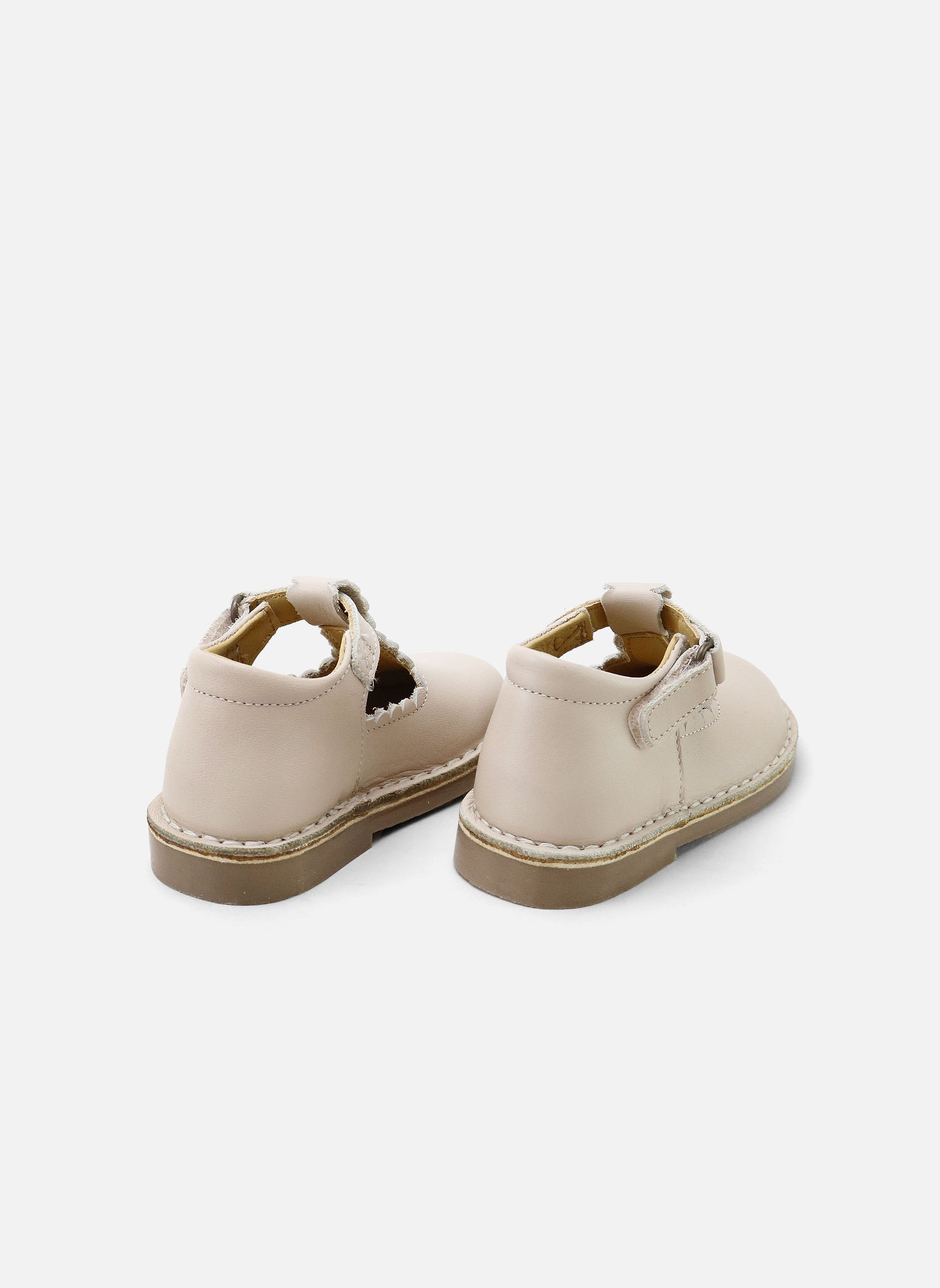 Eli 1957 Ballerines Salomés en cuir 25013AL-NAPA-MAKE-UP Rosa fille ...