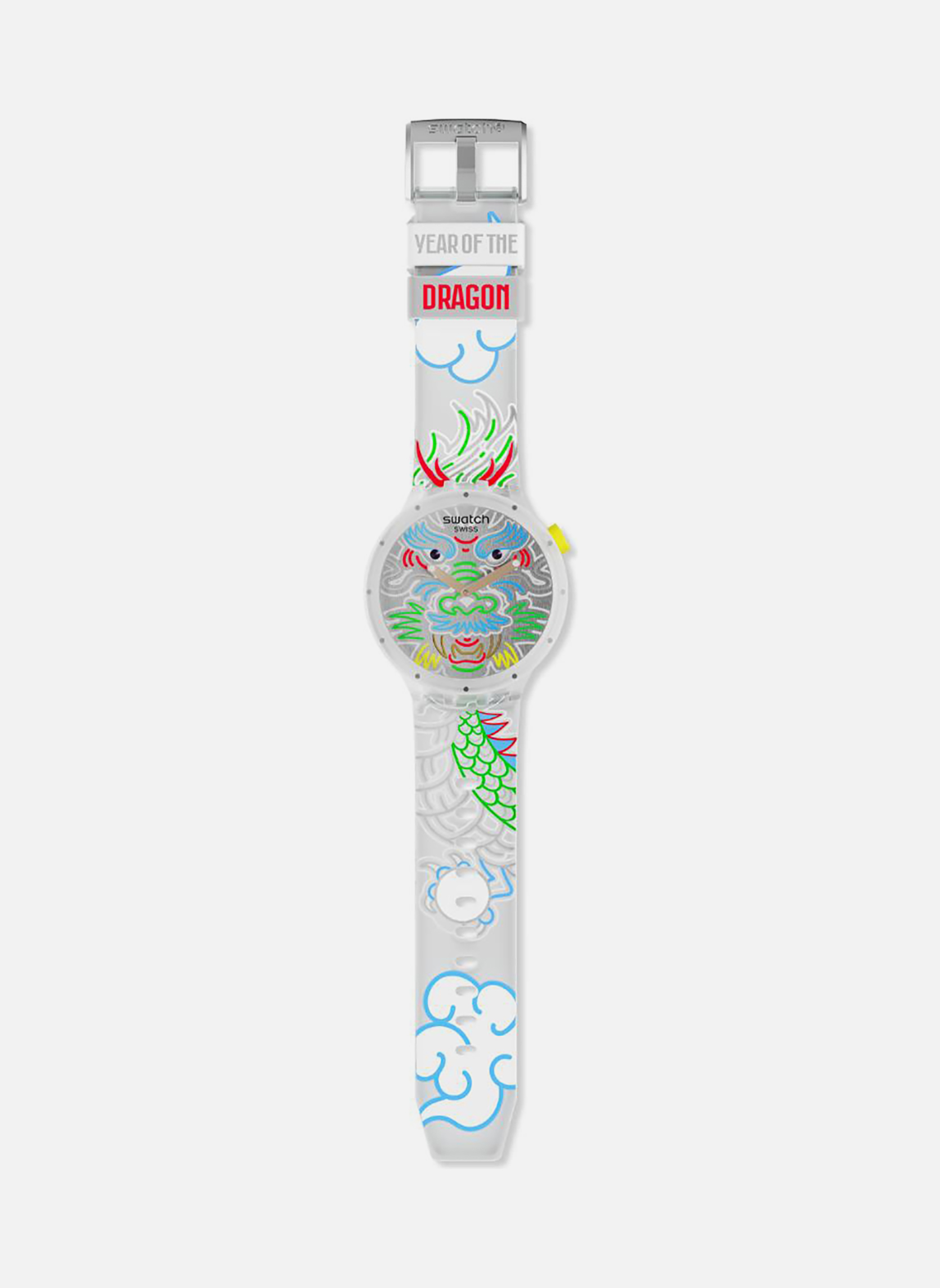 Swatch Montres Montre Swatch Dragon In Cloud homme transparent ...