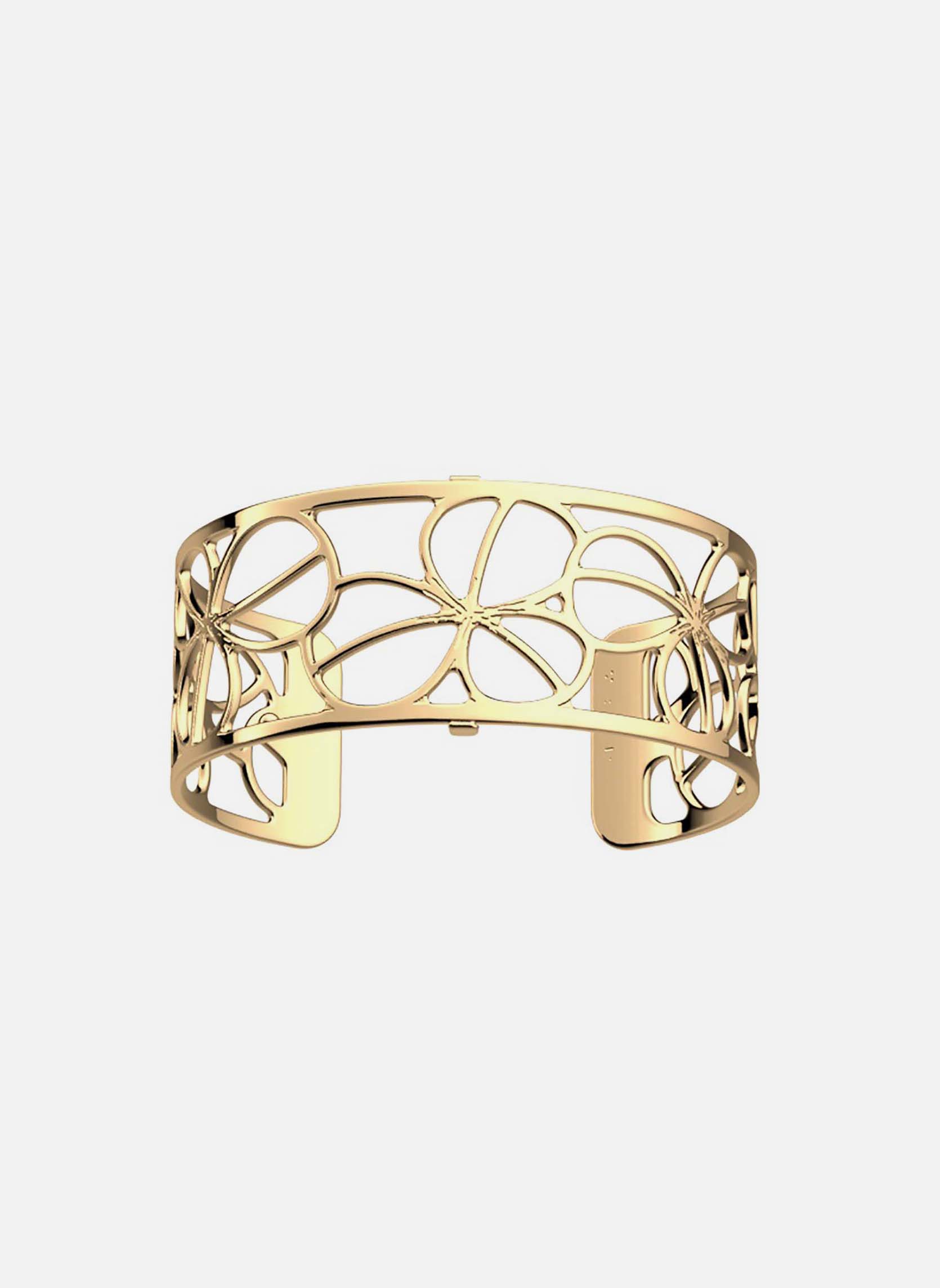 Les Georgettes Bracelets Bracelet jonc Les Georgettes Trèfle doré 25mm ...
