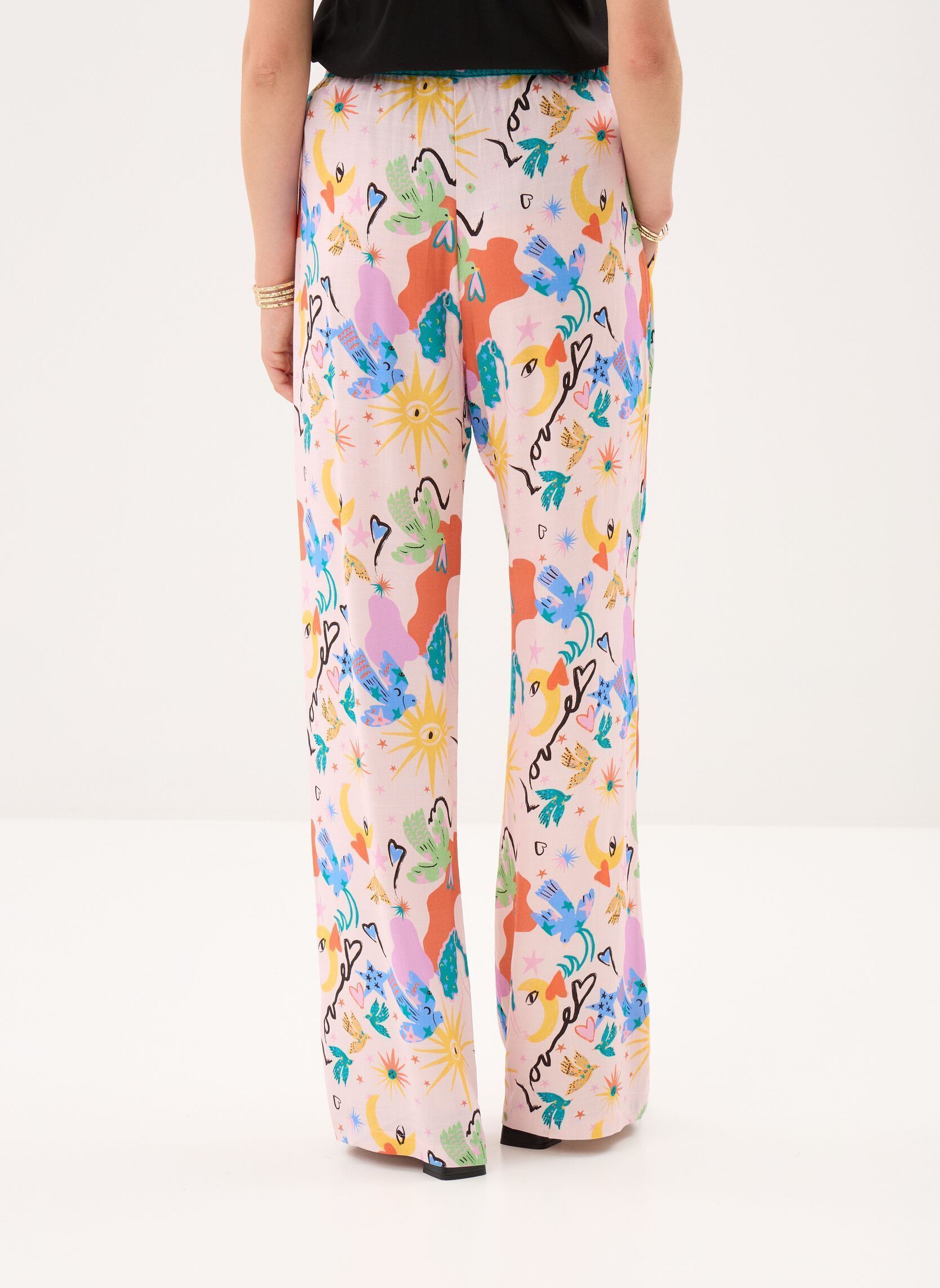 Bestel La Petite Etoile Wijde broeken Poeti dames meerkleurig | Sarenza ...
